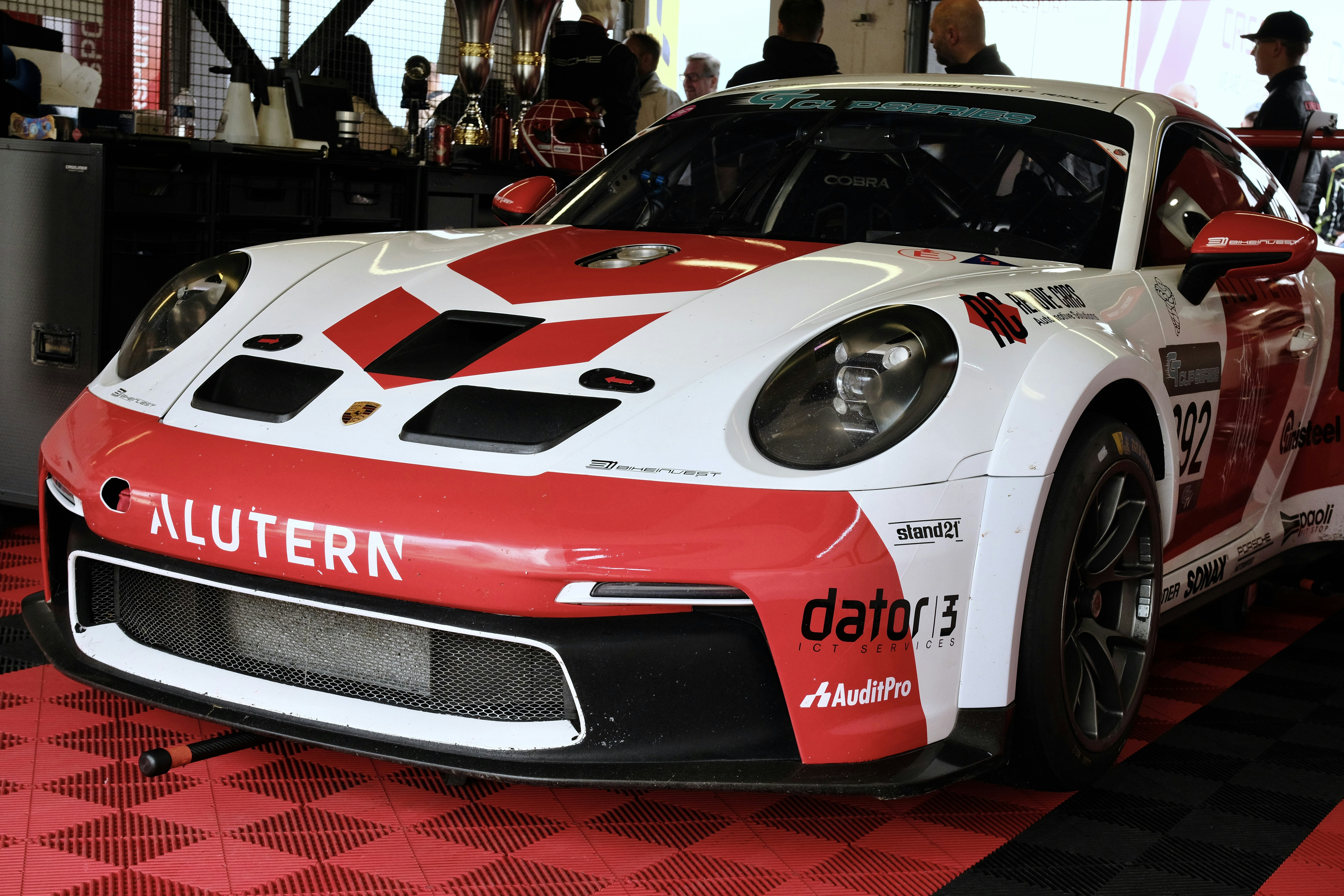 Apex Red: Porsche Racing Livery on Display at the Show