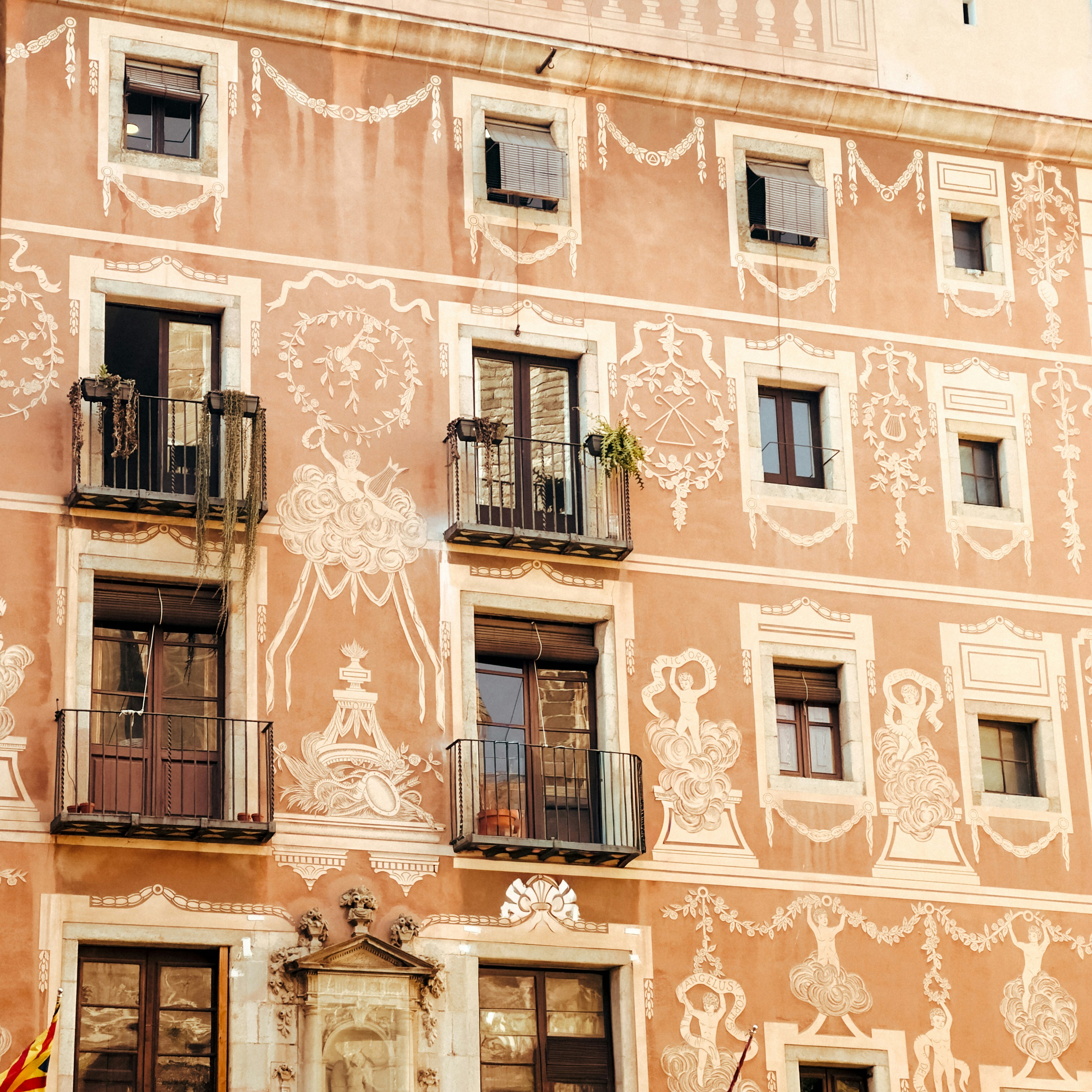 Ornate Facade in Warm Epidote Light