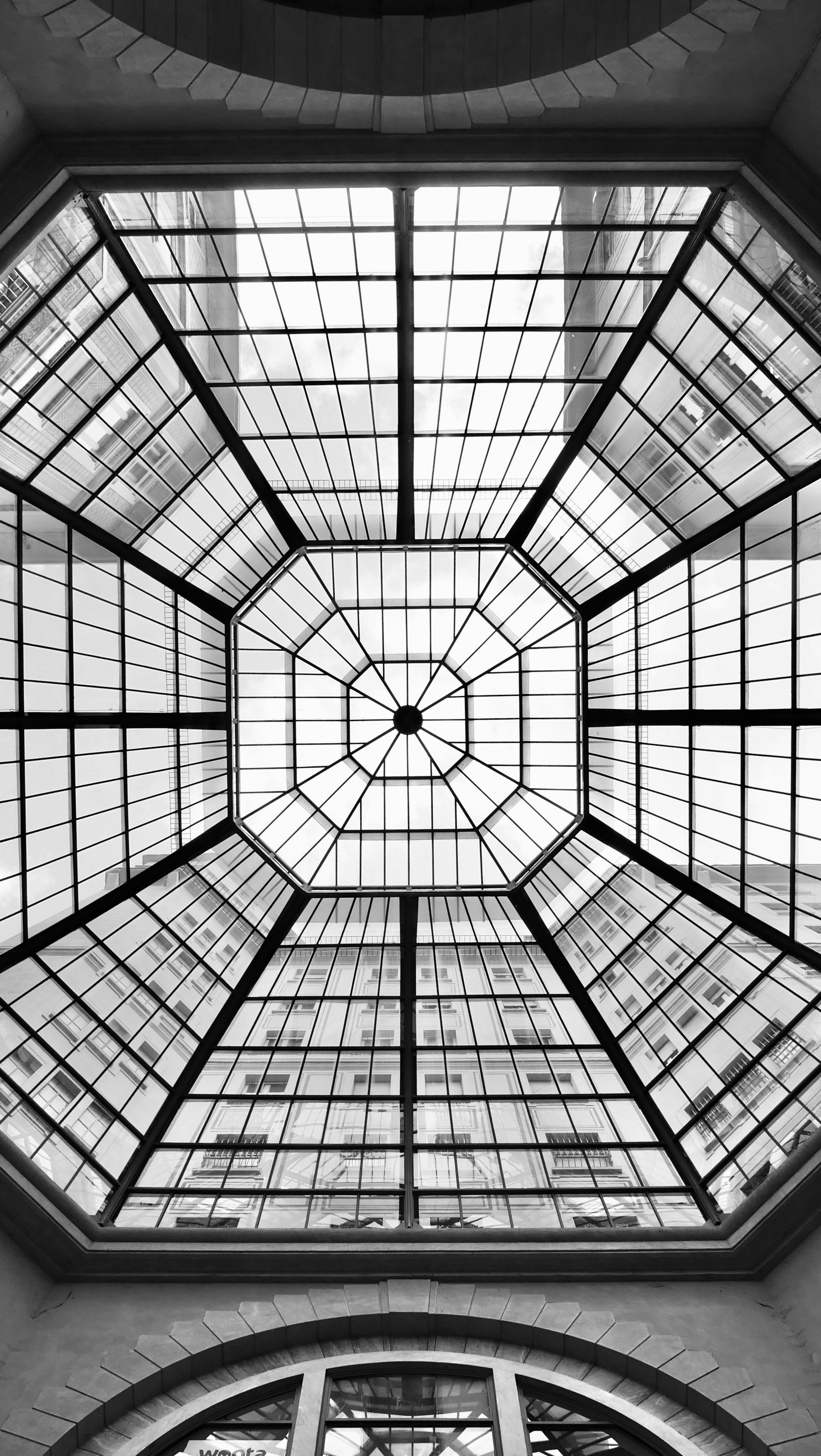 Geometric Glass: An Upside-Down Atrium Perspective