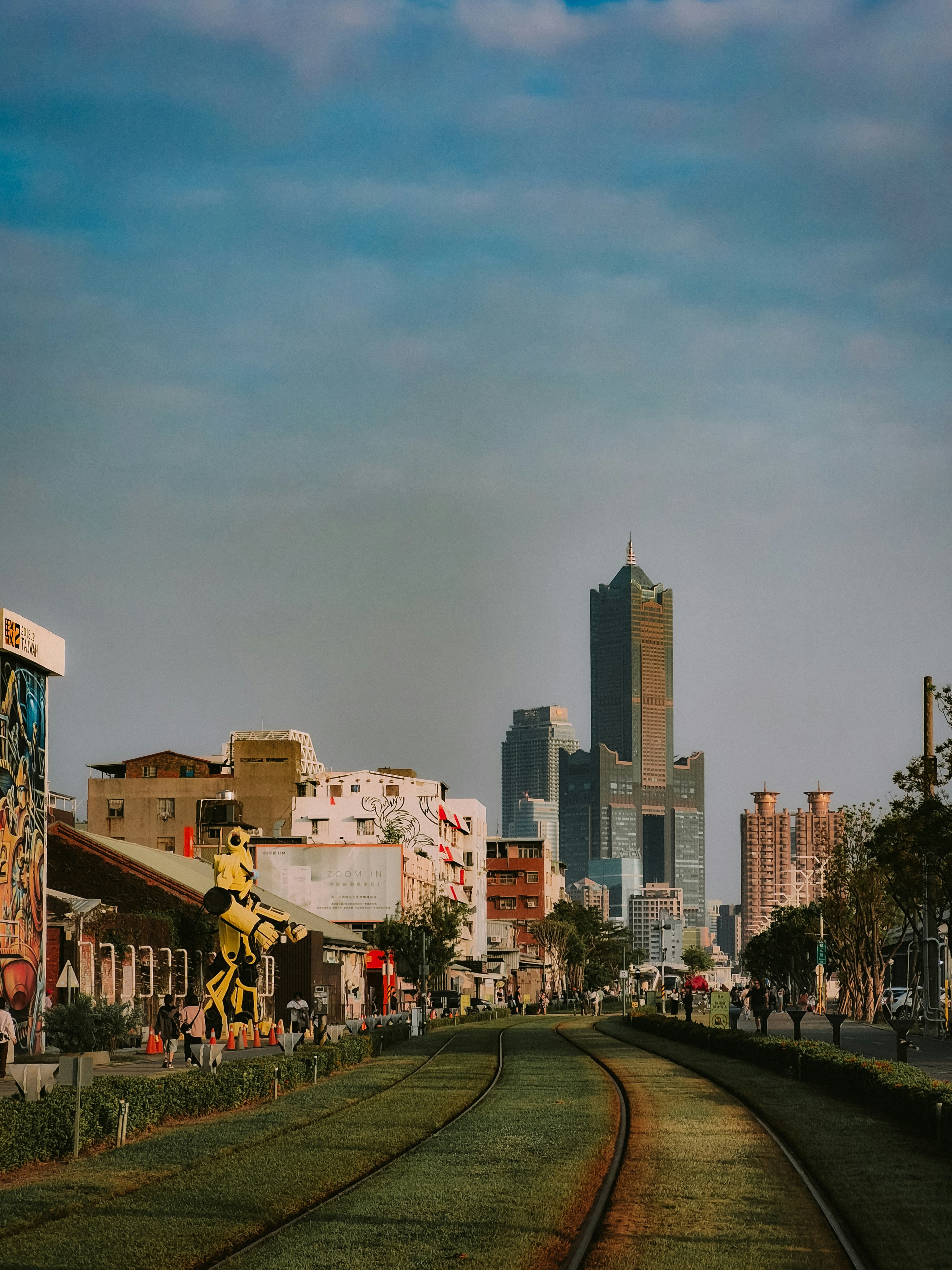 City Rails: A Quiet Morning Toward the Skyline