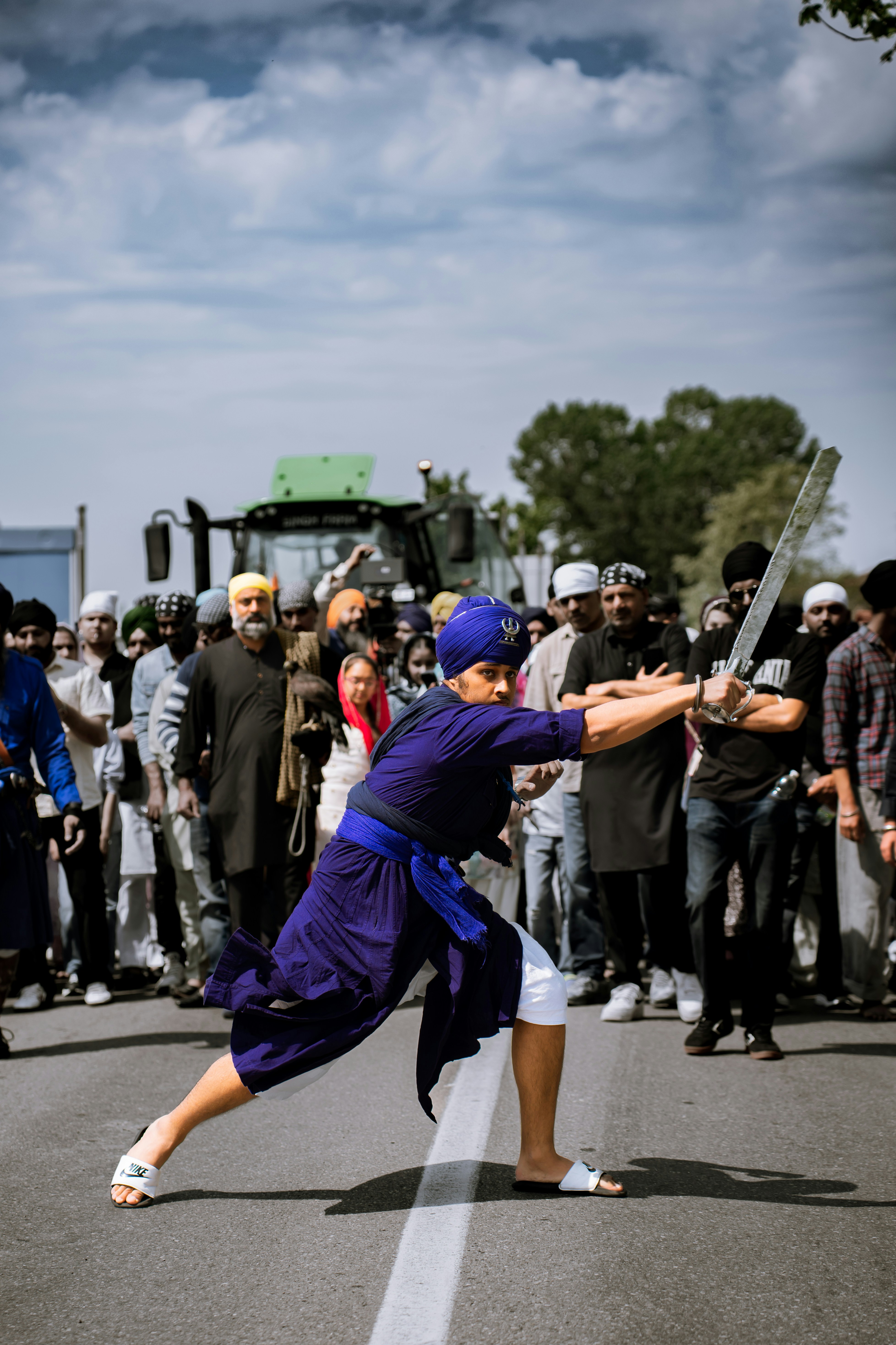 Warrior in Purple: A Martial Display in the Open Road
