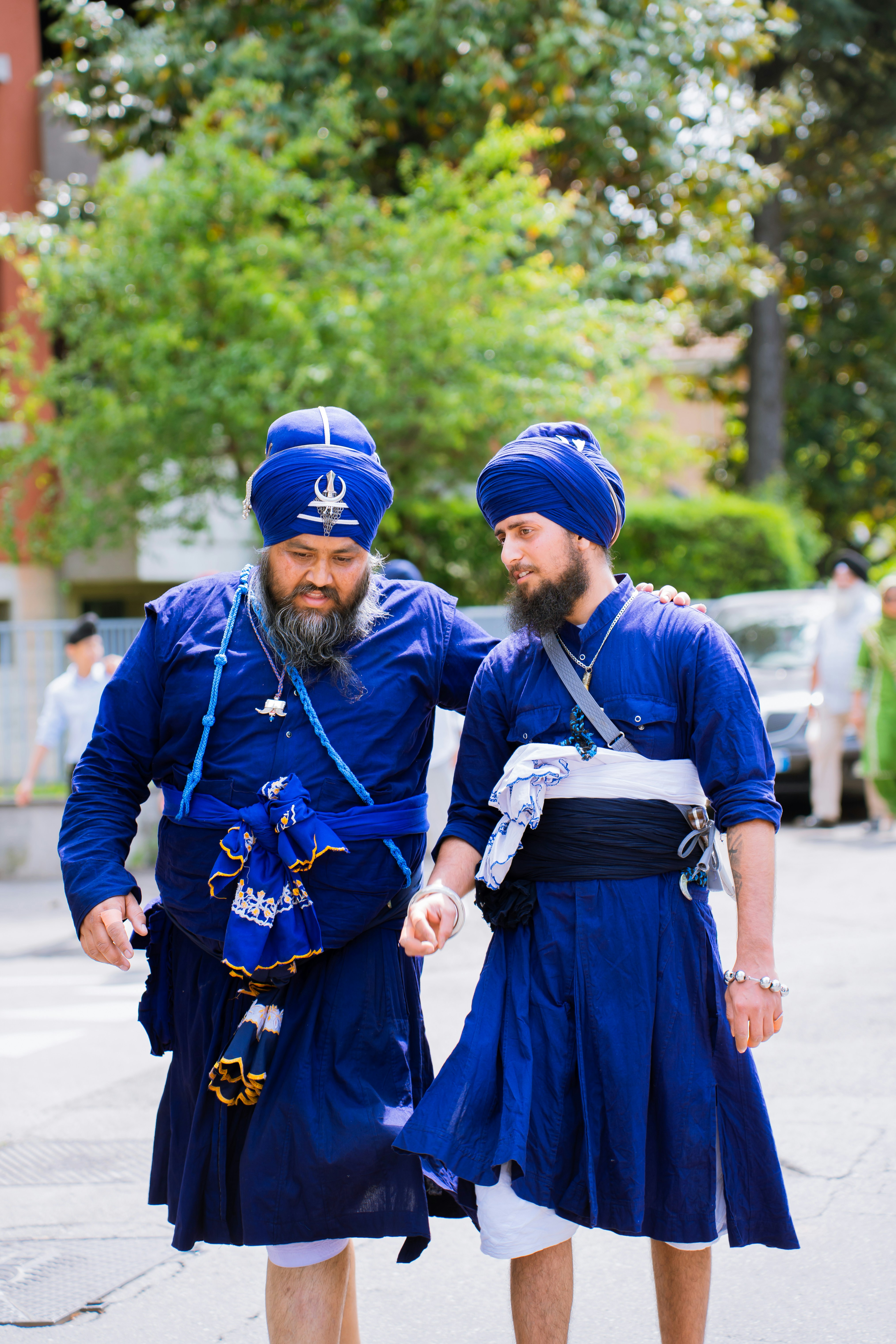 Two Blue Robes, Shared Steps: Brotherhood in Motion