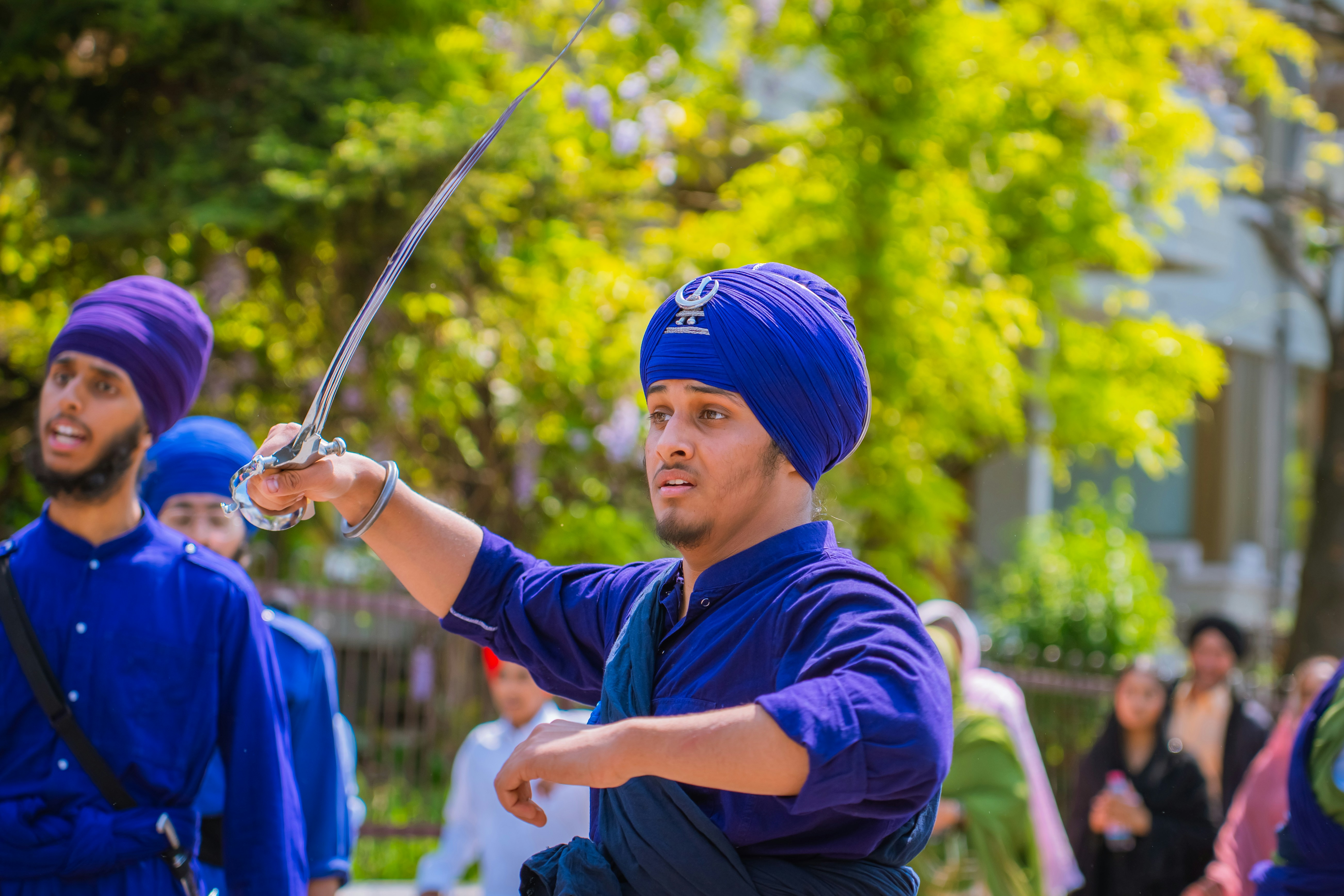Sabre Dance: A Sikh Warrior In Mid-Century Style Demonstration