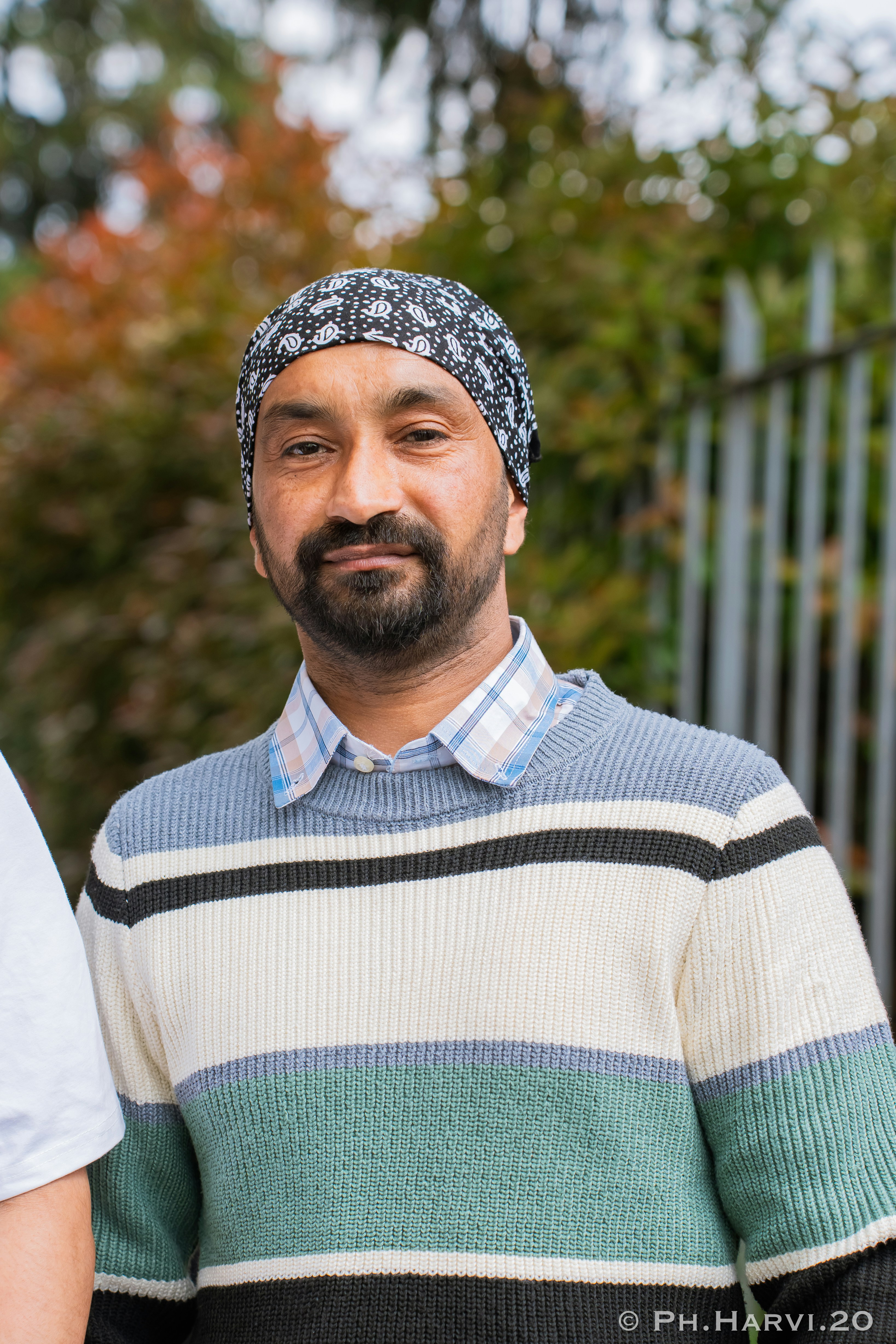 Portrait in Soft Autumn Light: A Calm Gaze in Knitwear