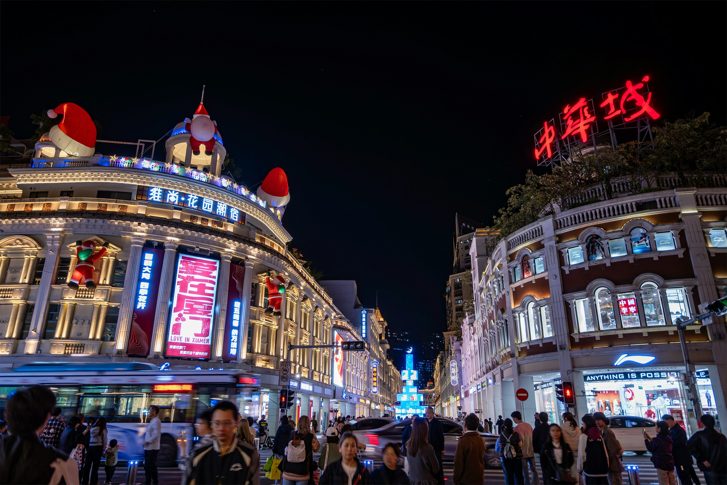 Neon Boulevard: Nightlife at the Lit-Up Shopping Arcade