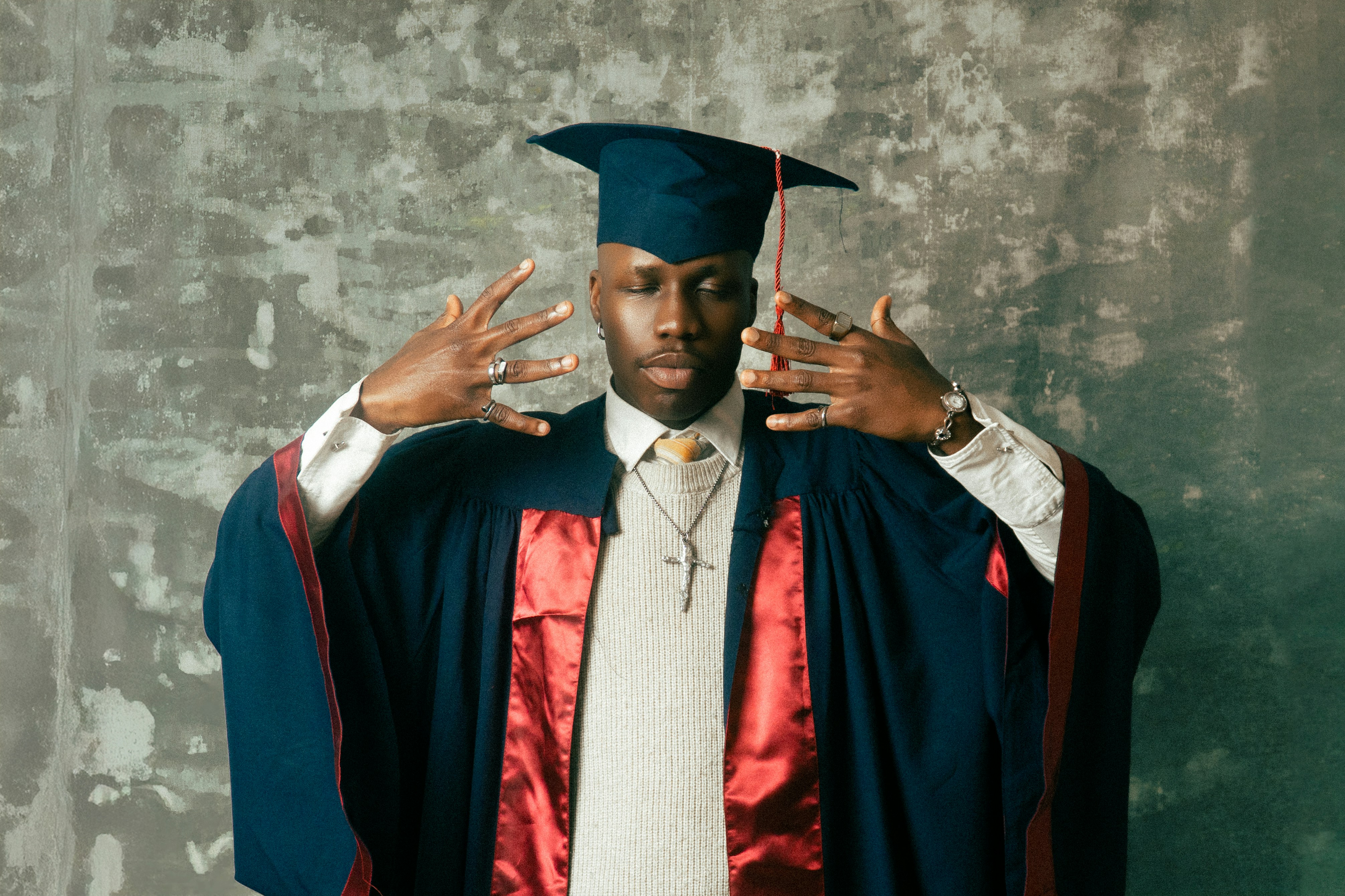 Graduation Glow: A Moment of Pride in Velvet Regalia