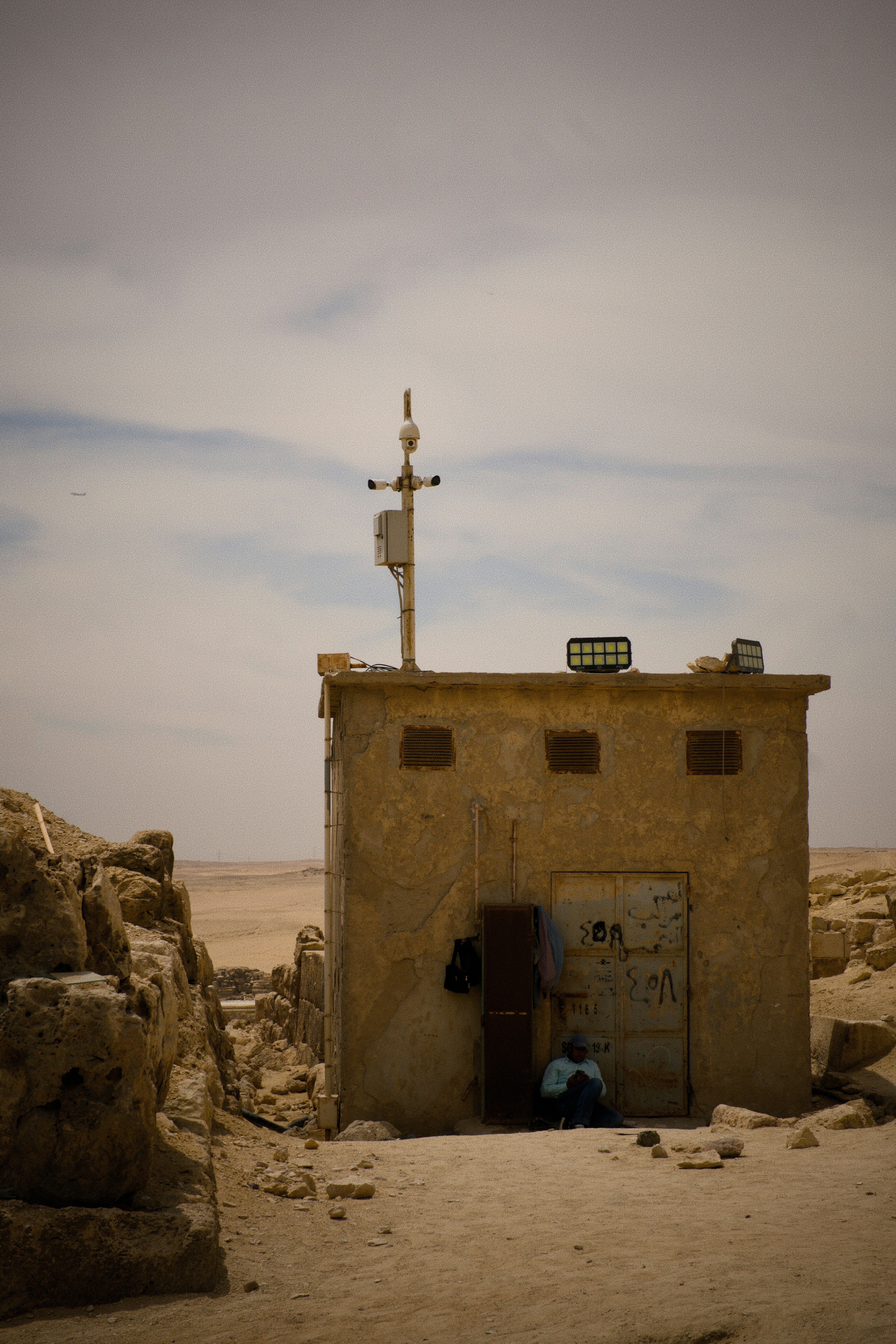 Desert Outpost: A Quiet Sentinel Against the Dunes