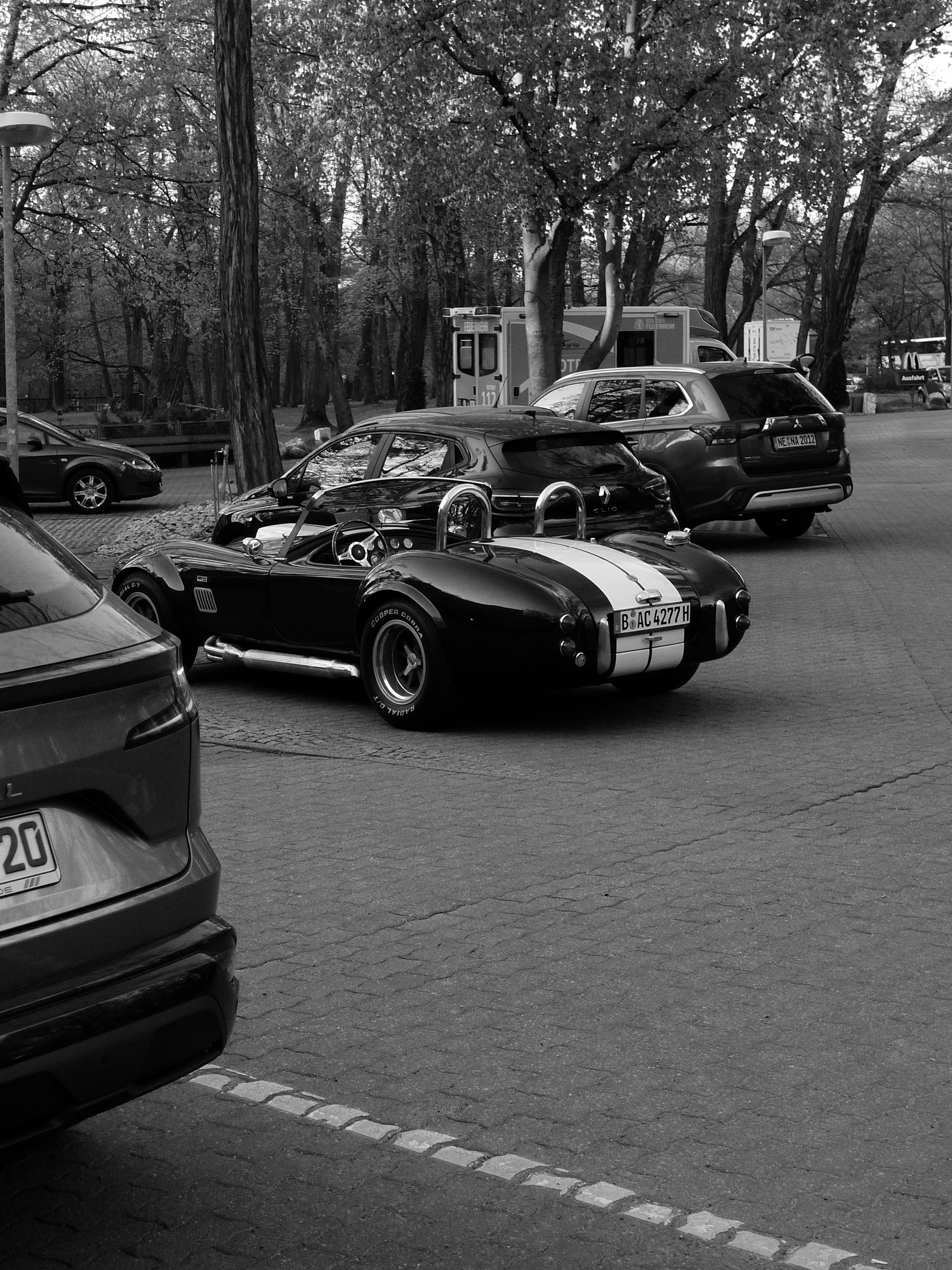 Classic Shelby Roadster Among Modern Rivals