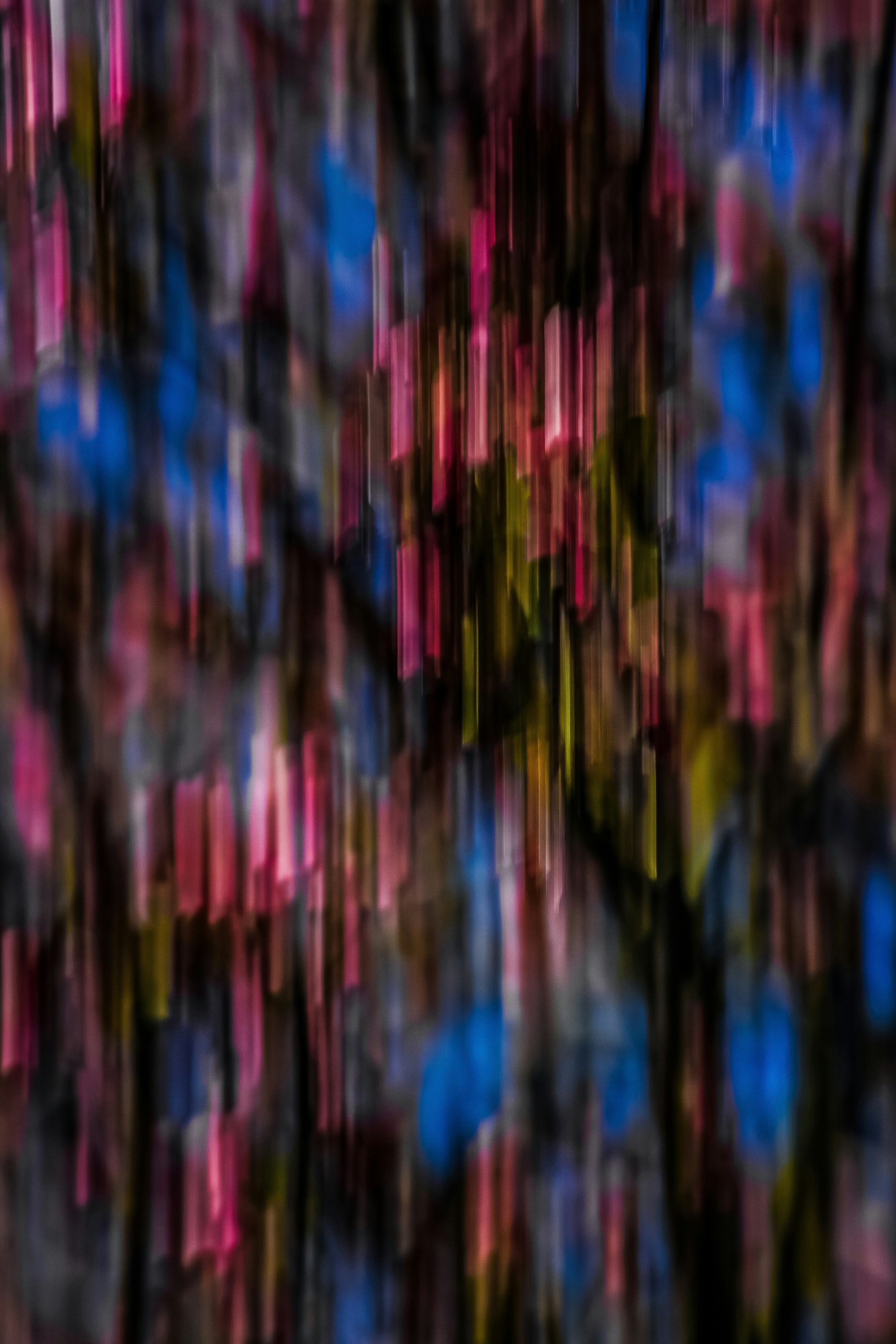 Motion Through Color: a Blur of Neon Streaks
