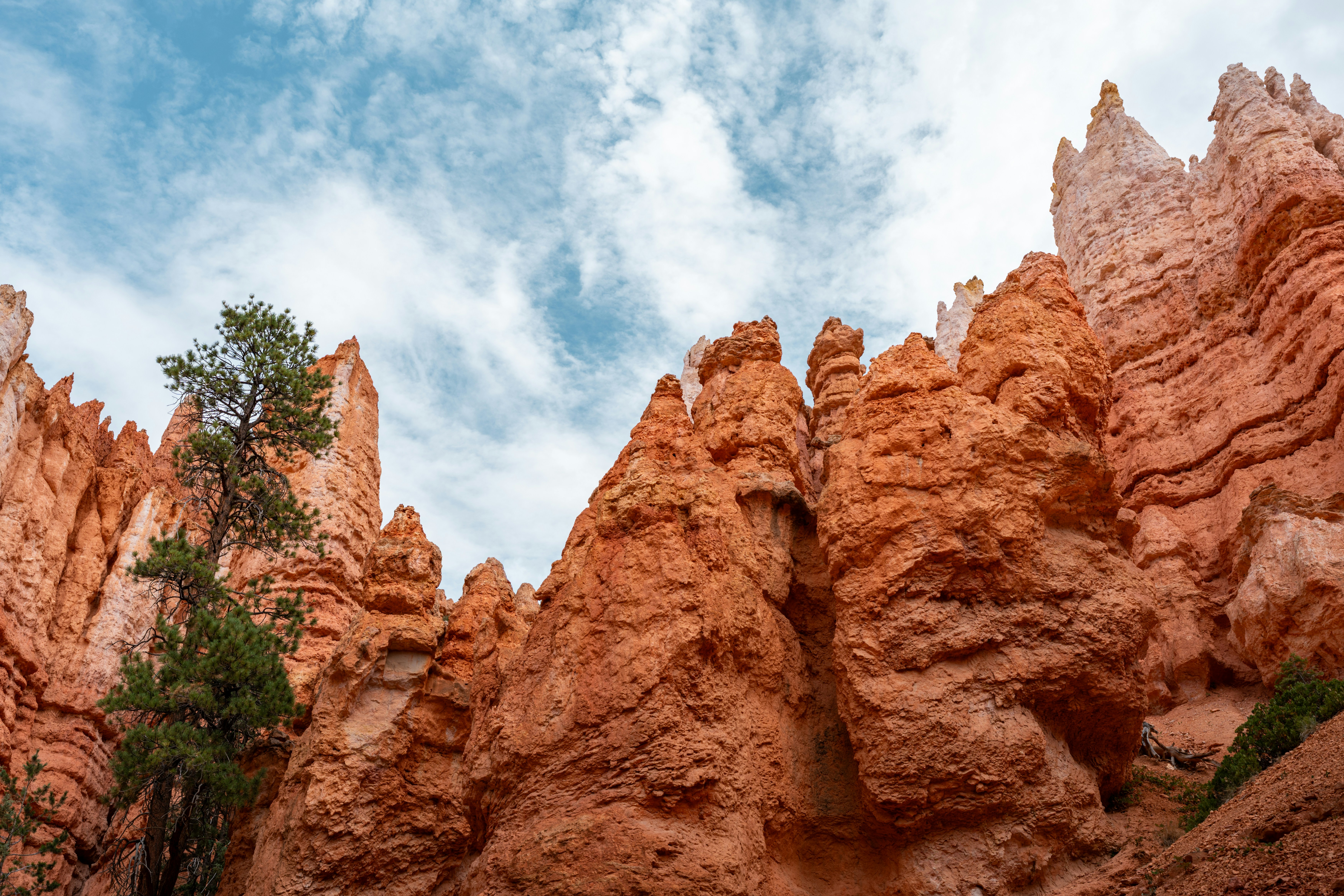 Crimson Spires under a Wide Canyon Sky