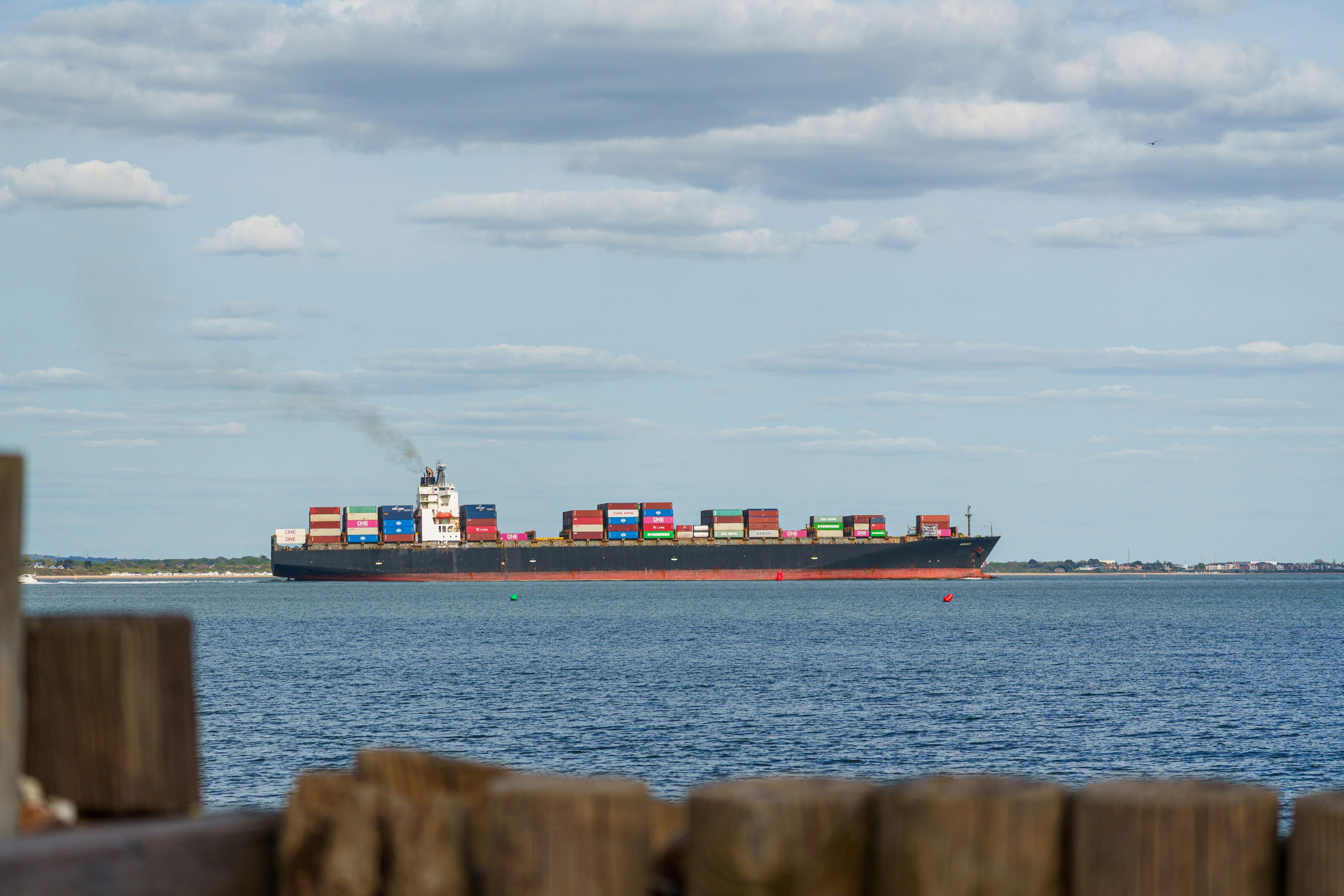 Container Vessel on the Quiet Horizon
