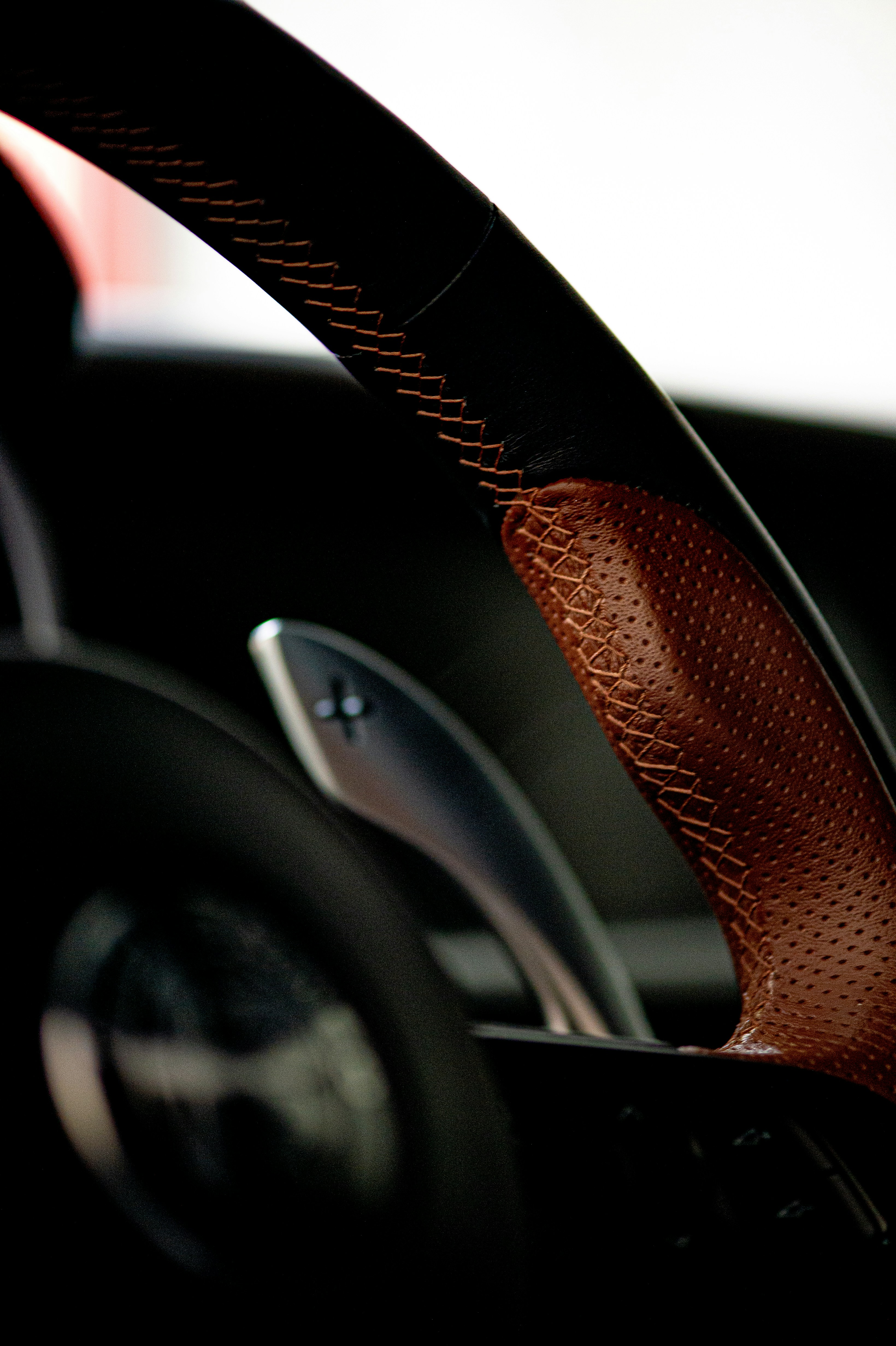 Stitched Leather & Steel: A Steering Wheel Moment