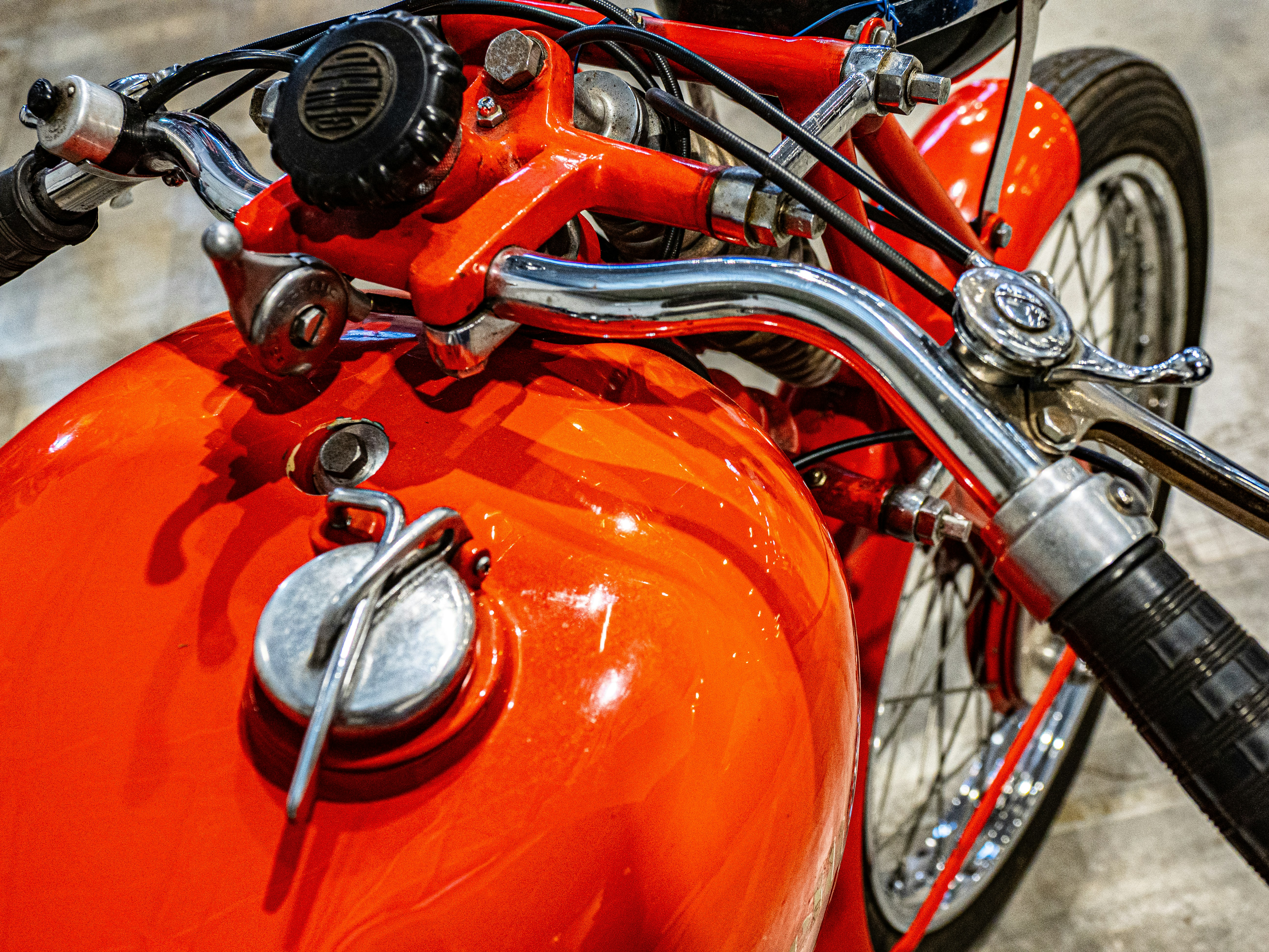 Crimson Core: The Glinting Heart of a Vintage Orange Racer