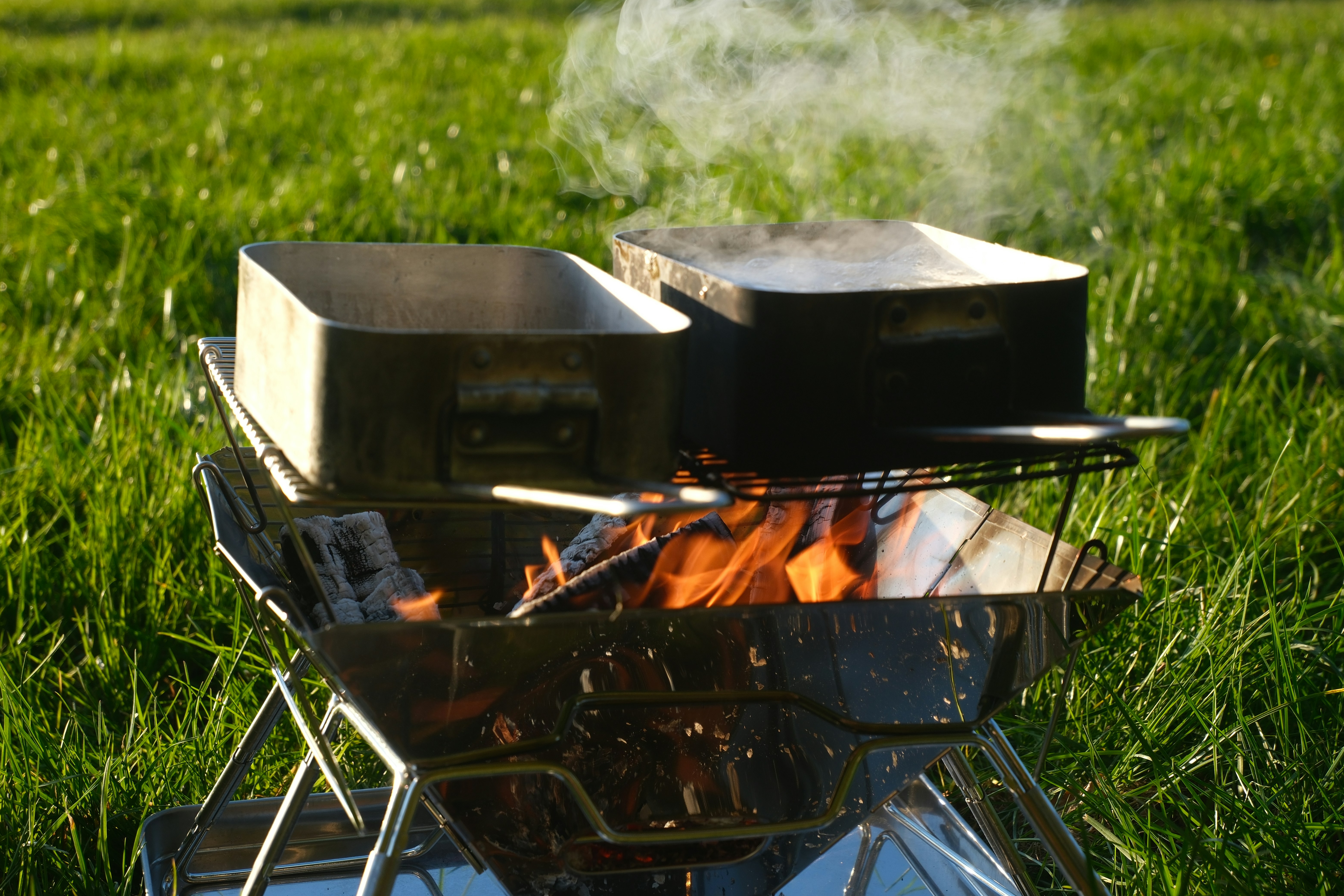 Grilled Summit: Smoky Pots Over a Portable Grill
