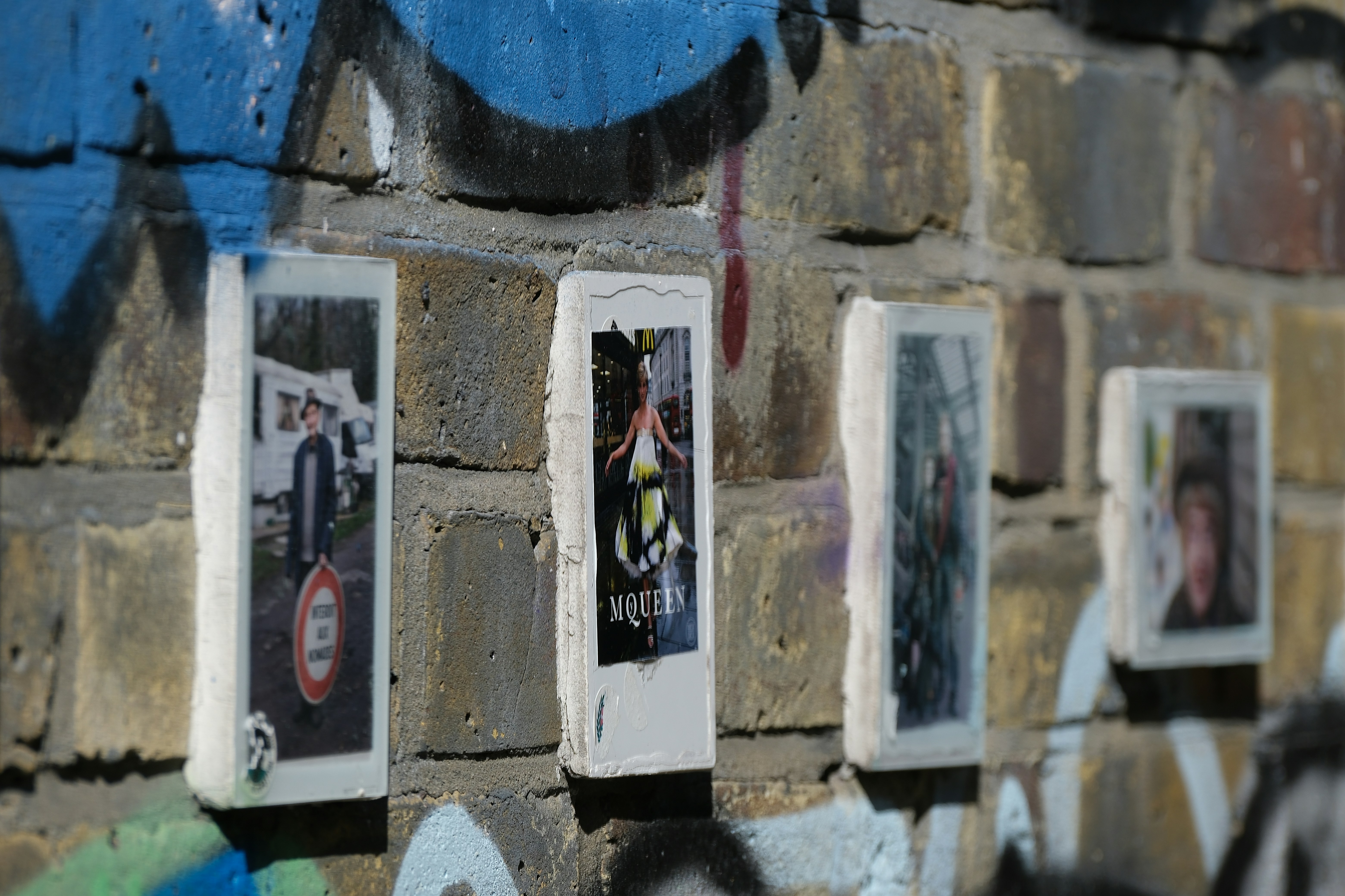 Tiny Polaroids, Bold Wall: Portraits on Concrete