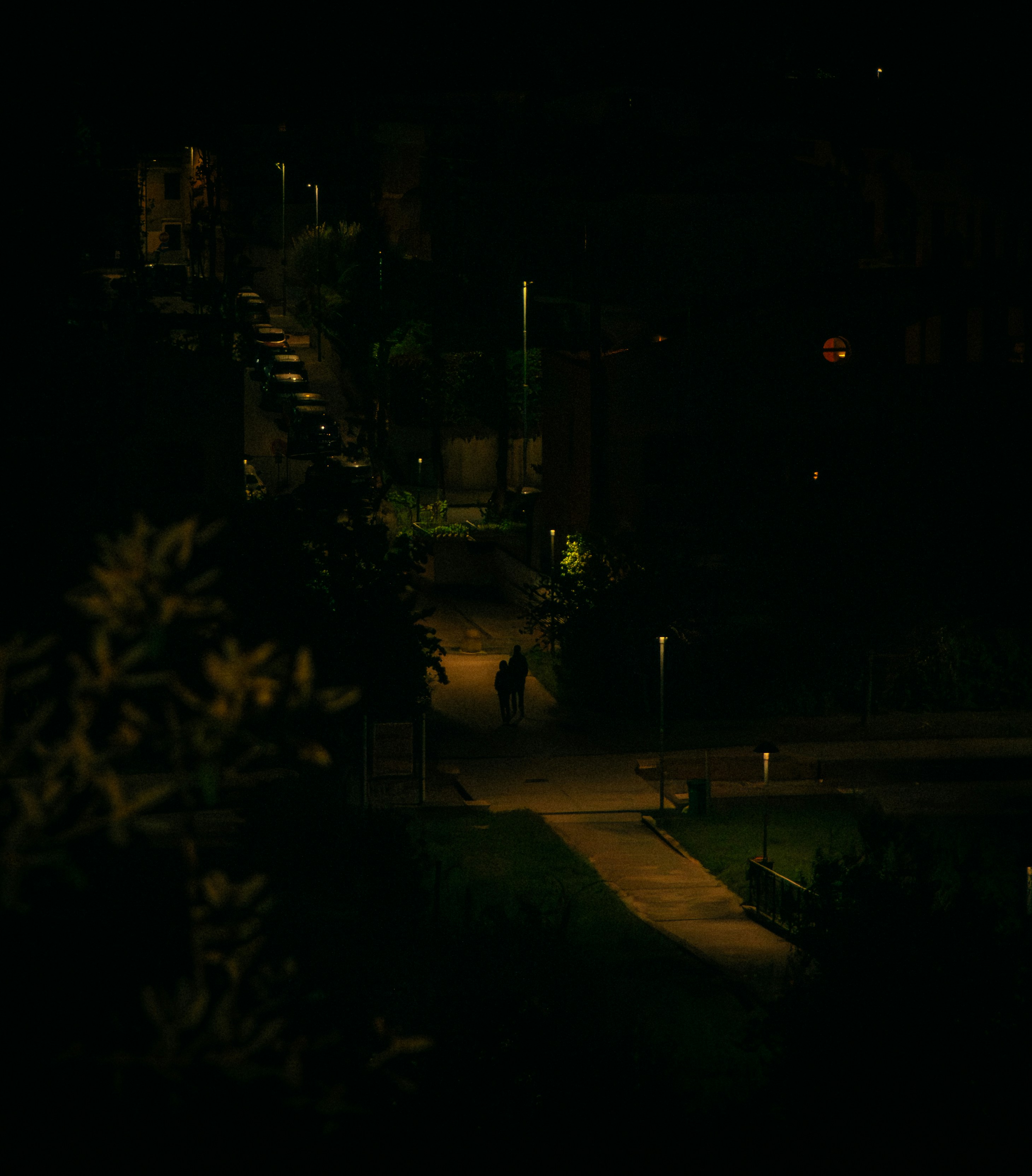 Night Walk Through Quiet blocks