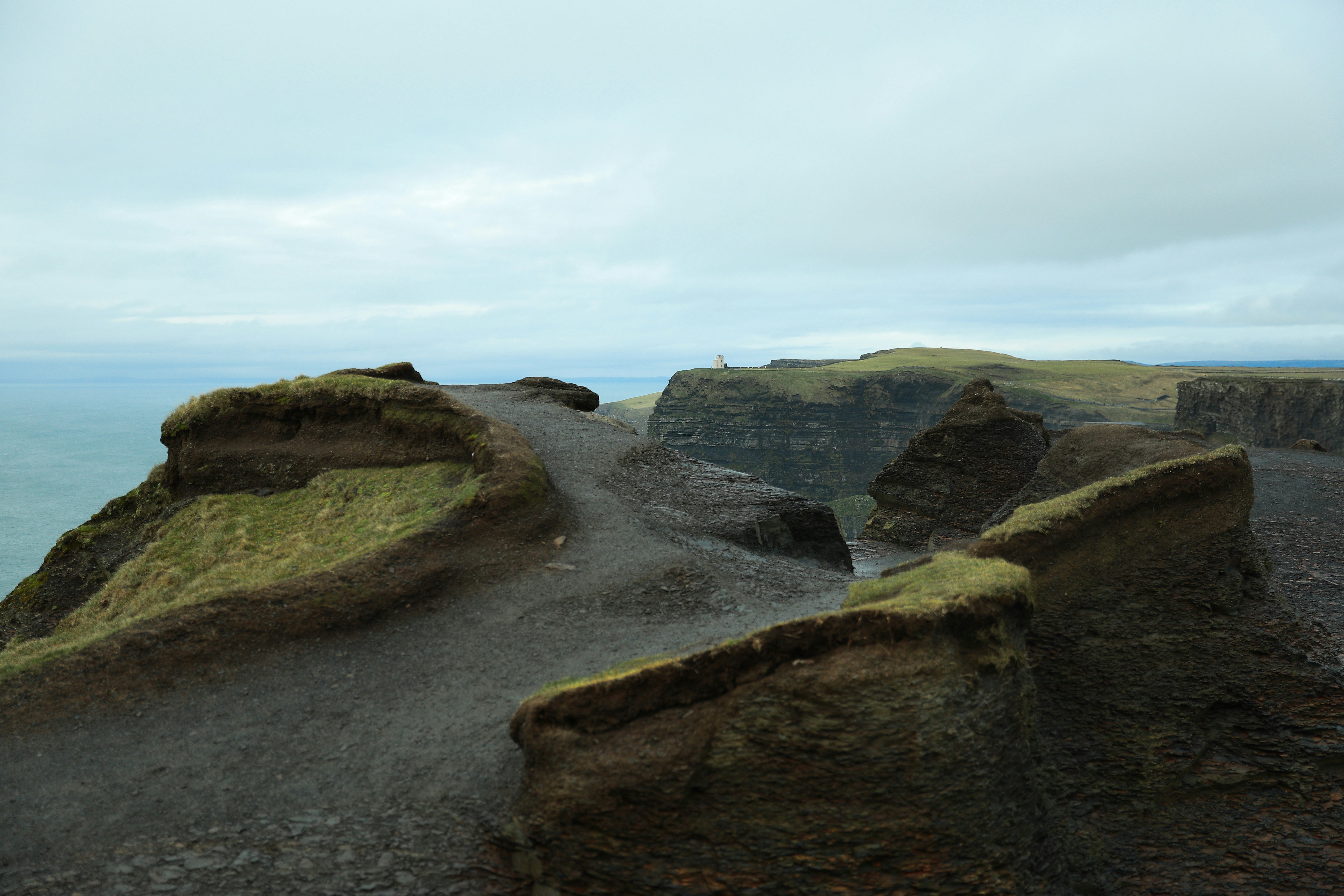 Rugged Coastal Path Leaning into the Horizon