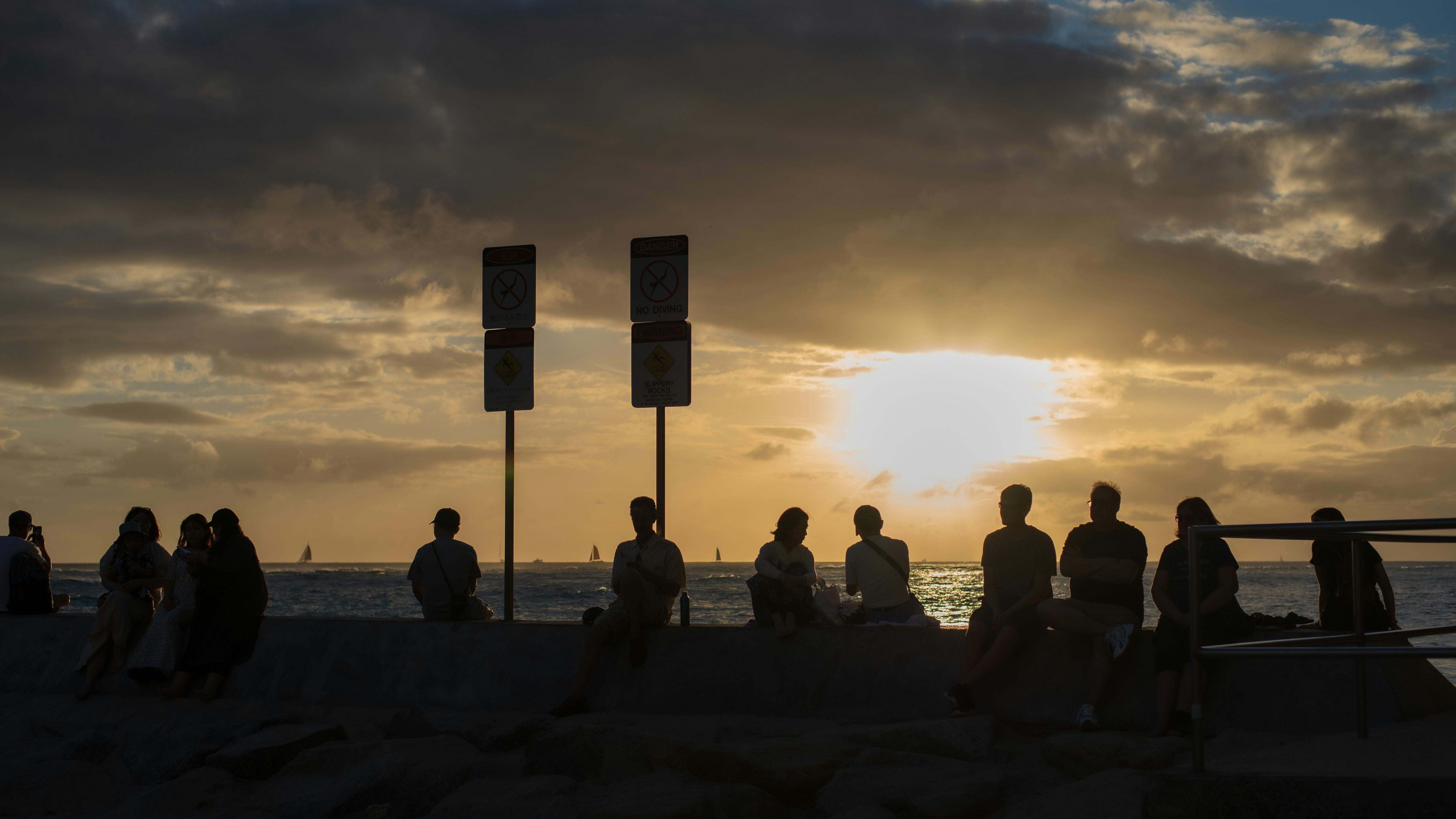 Sunset Silhouettes at the Pier