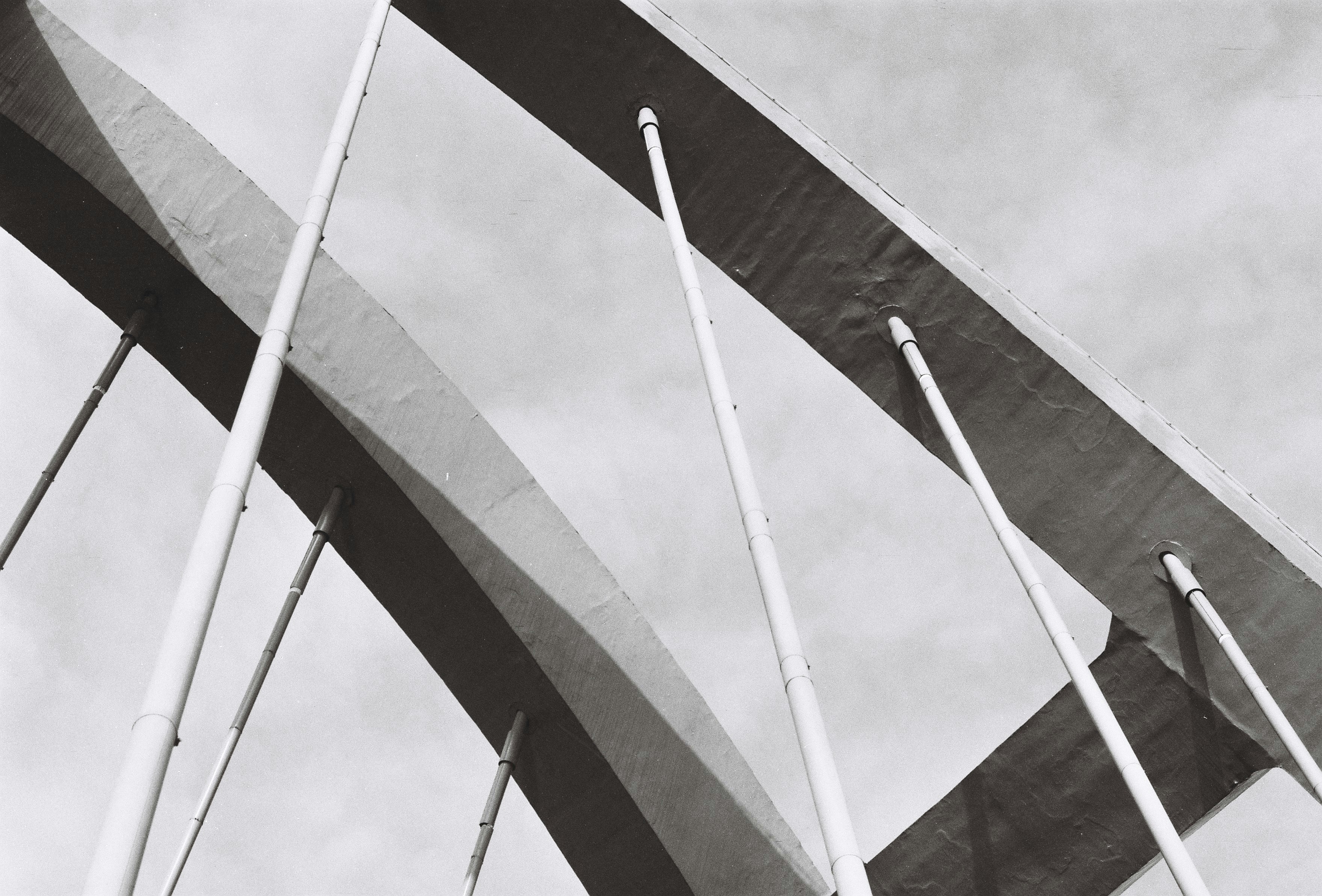 Arcs and Rods: A Monumental Web of Steel in Mono
