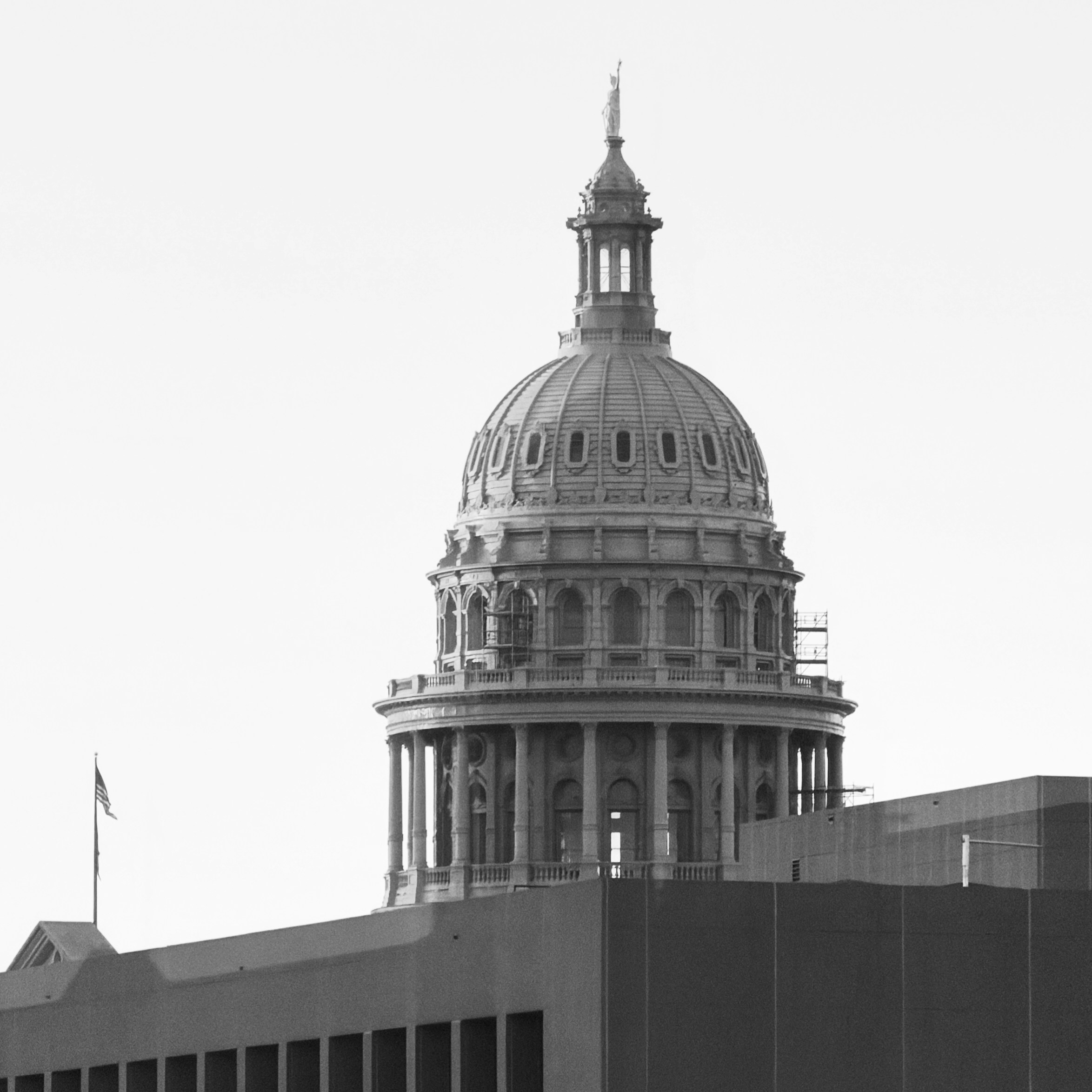 Monumental Dome Rising Over the City Roofline