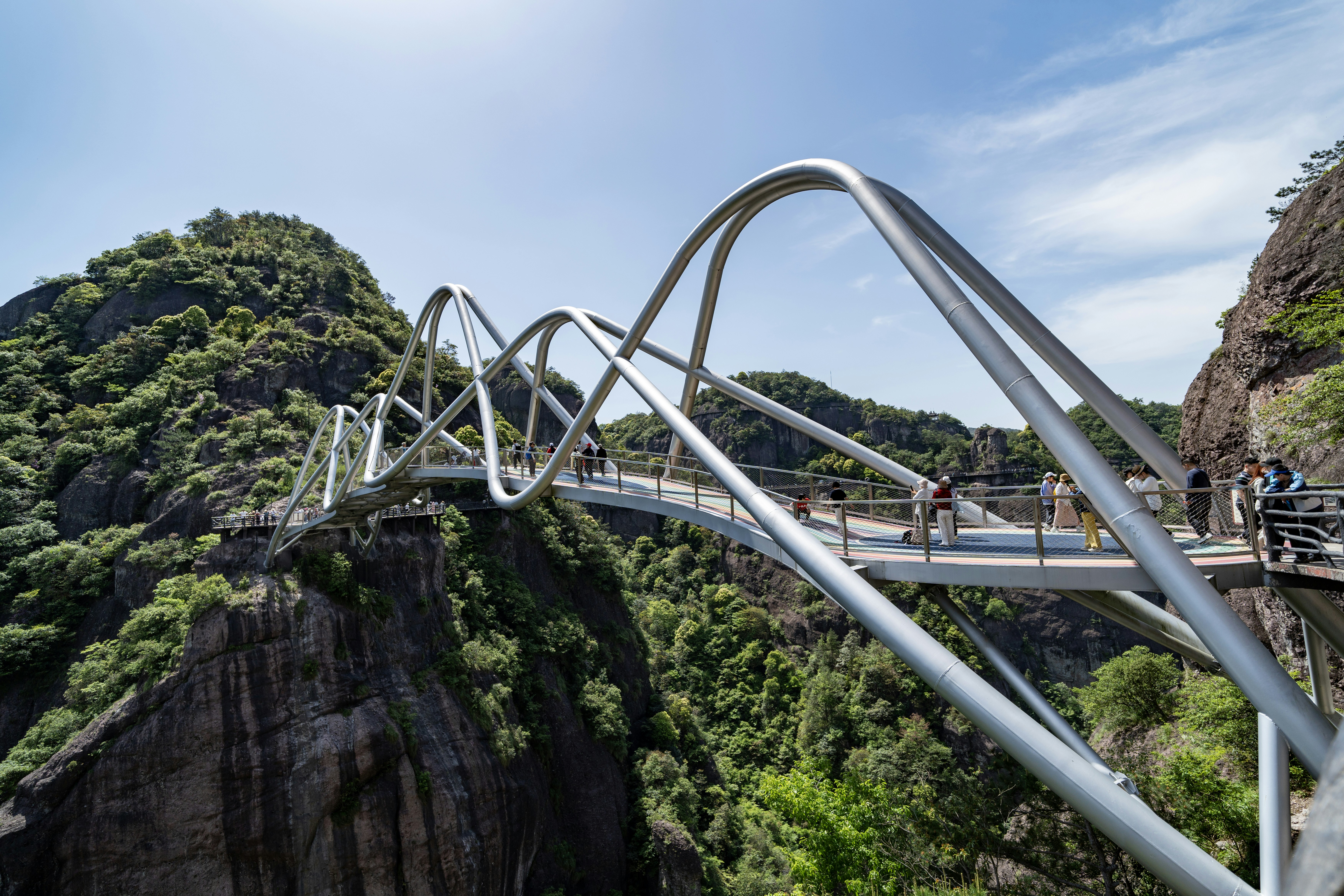 Braided Steel Skywalk Over the Verde Gorge