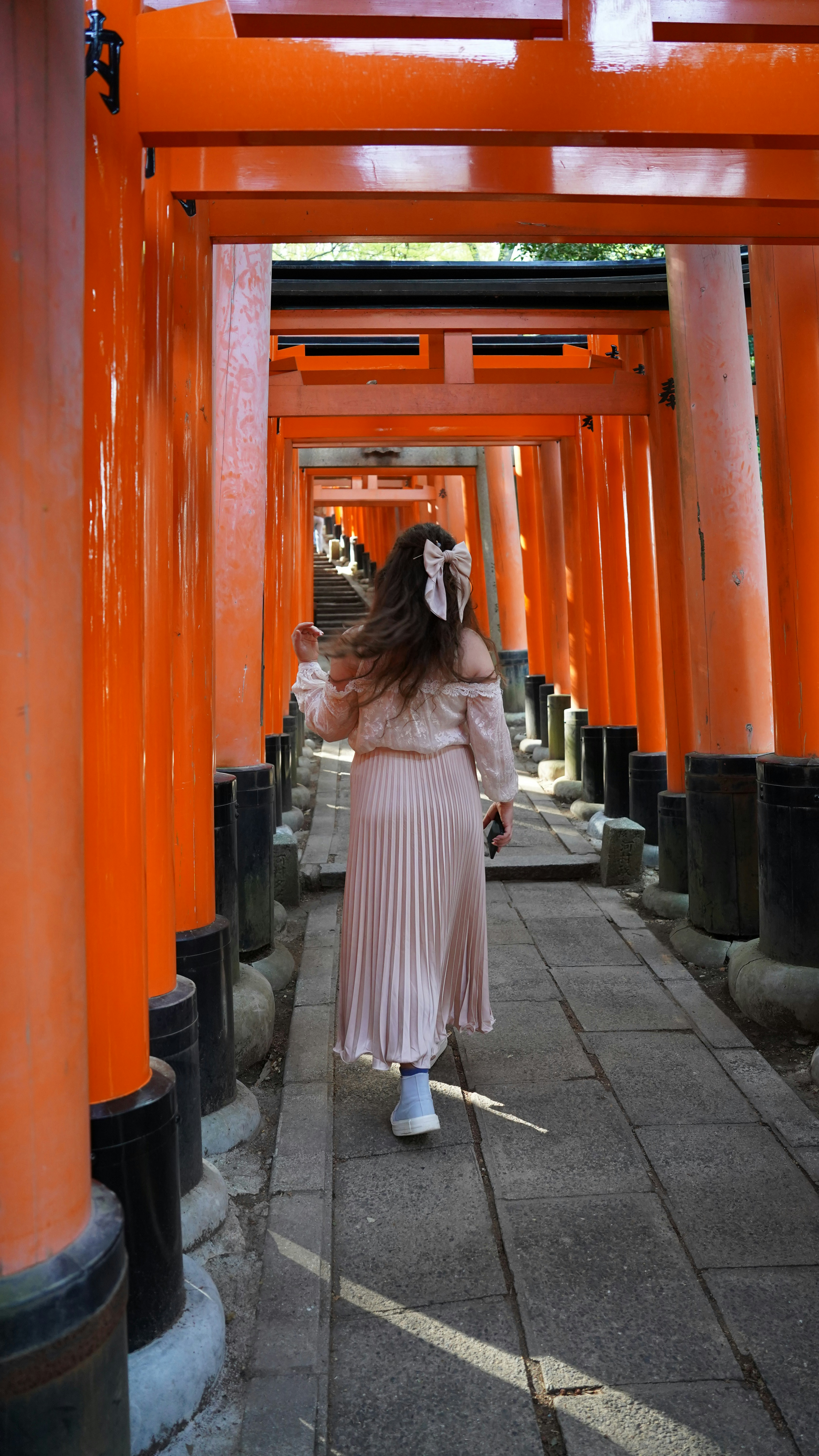 Capsule of Crimson Arches: A Walk Through the Torii