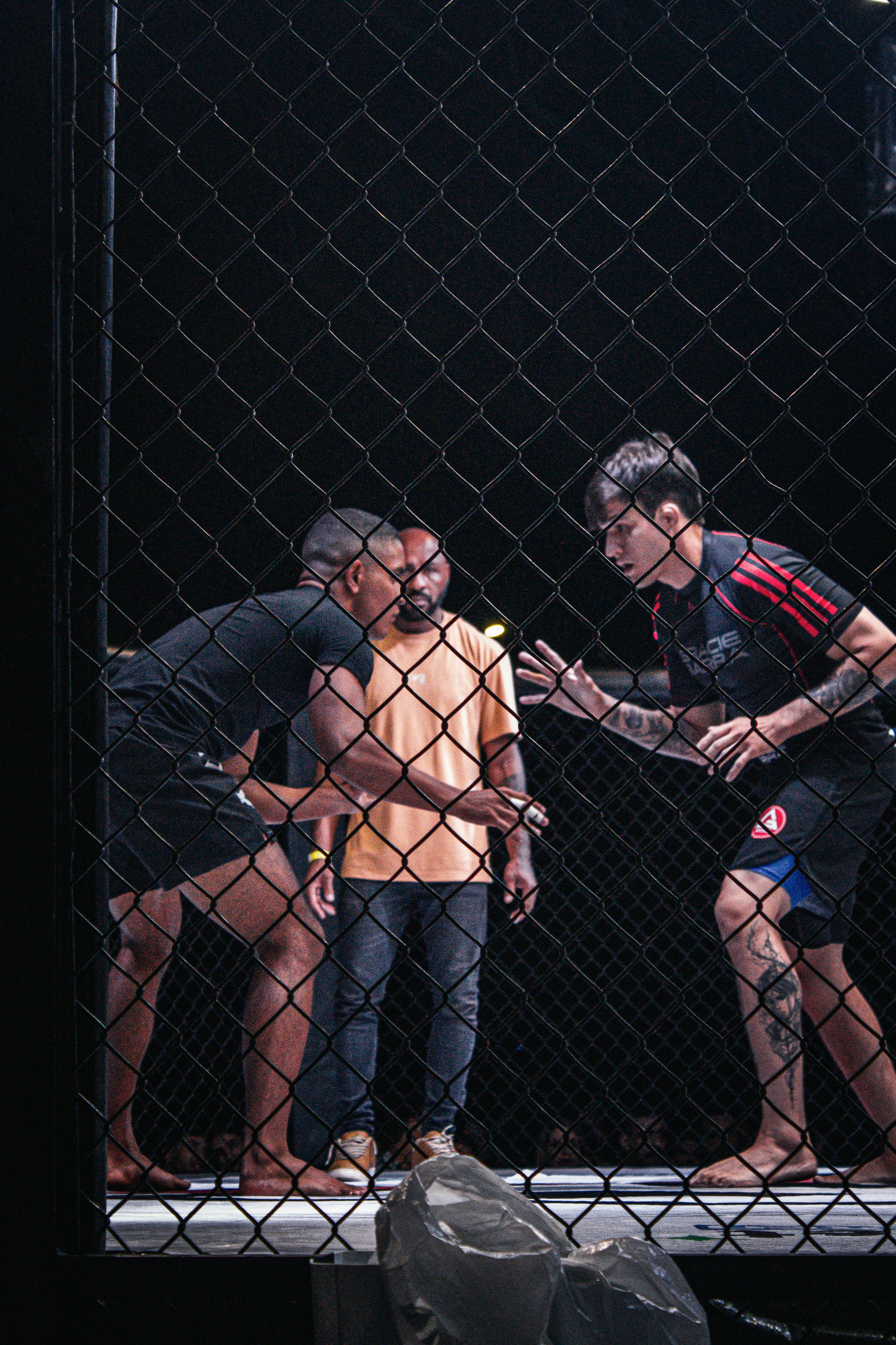Caged Courage: Fighters Converge Inside the Ring