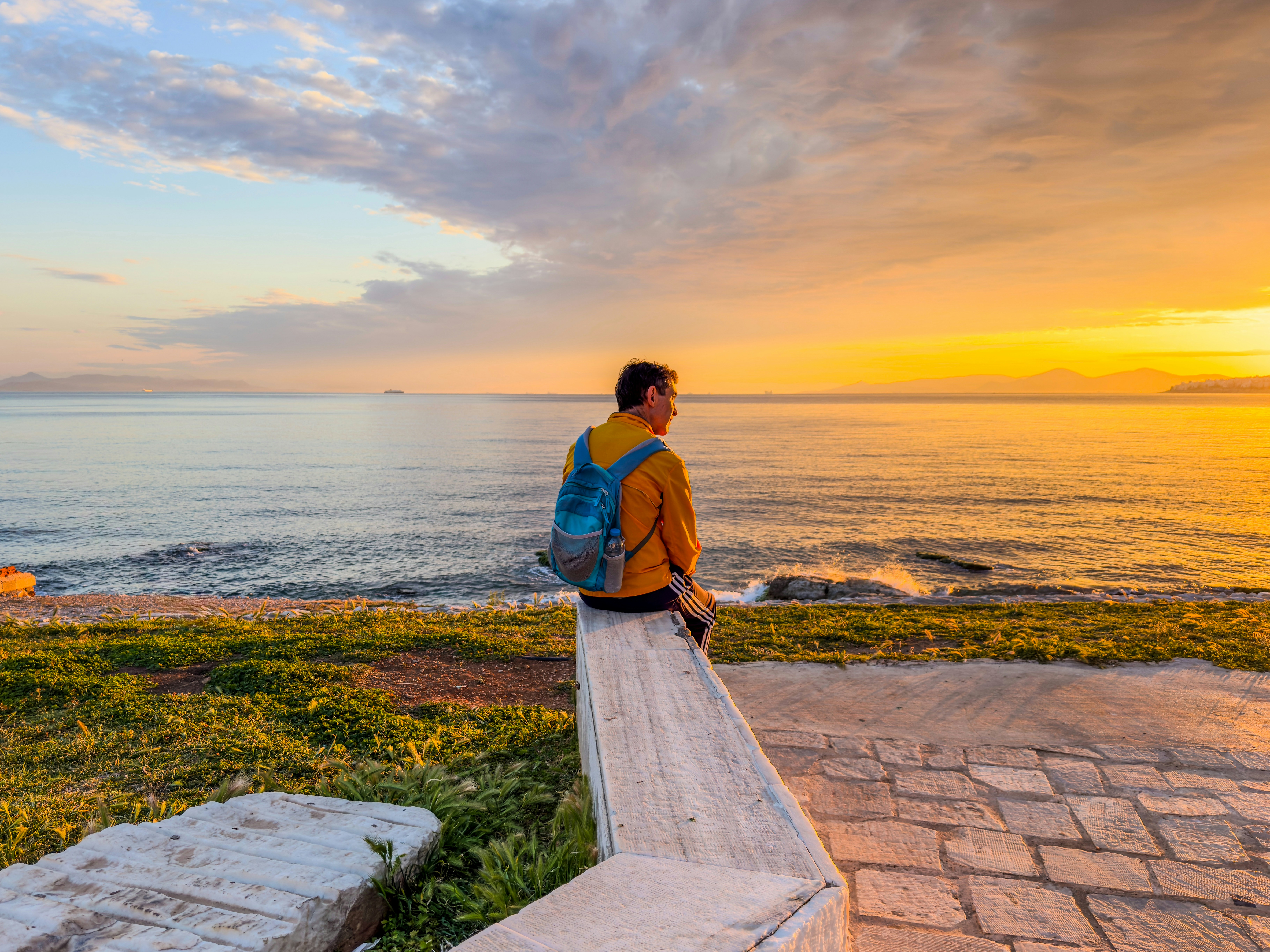 Sunset at the Pier: A Traveler's Quiet Moment