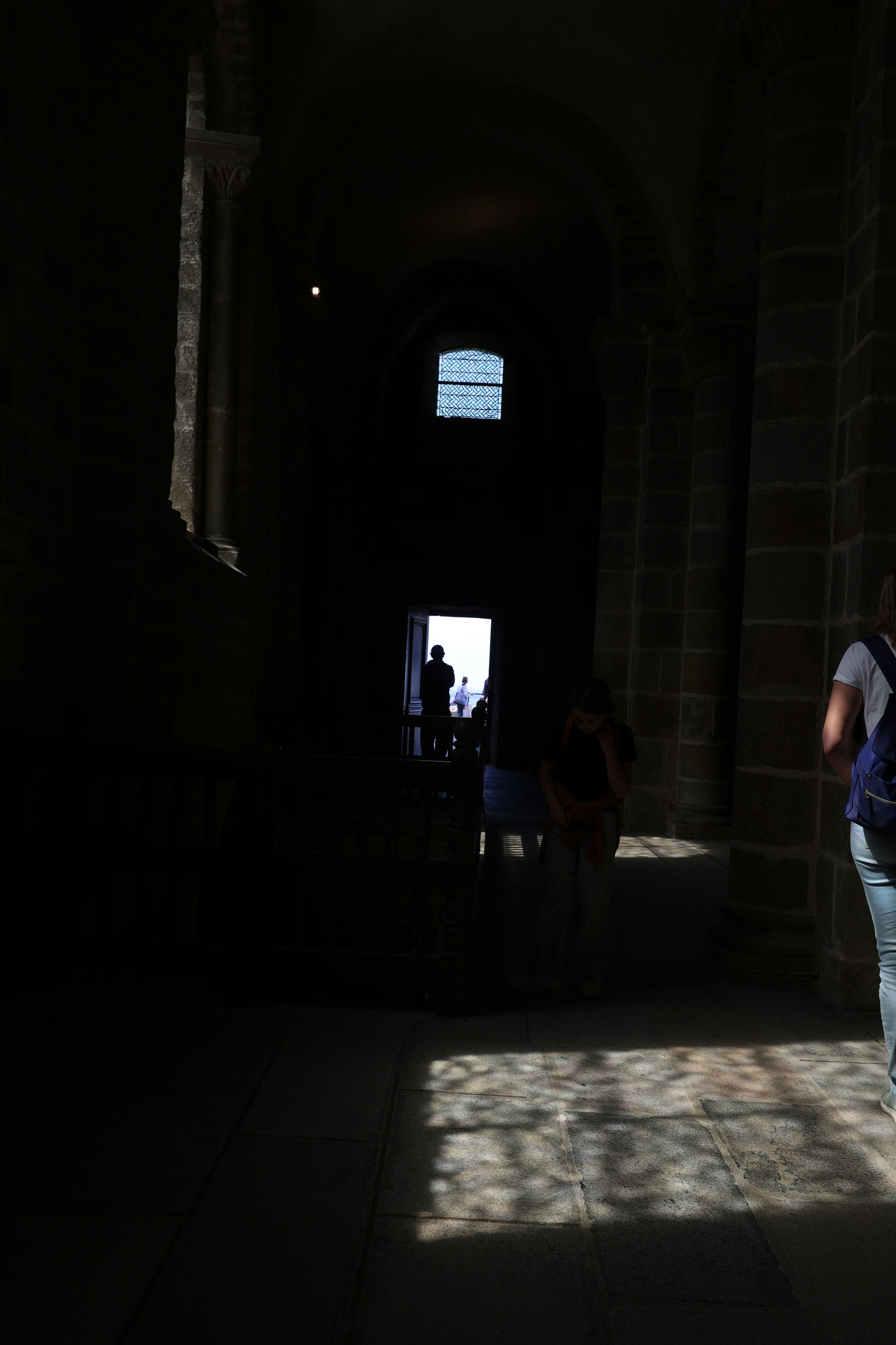 Shadowed Vaults: A Quiet Cloister Stretches Toward Light