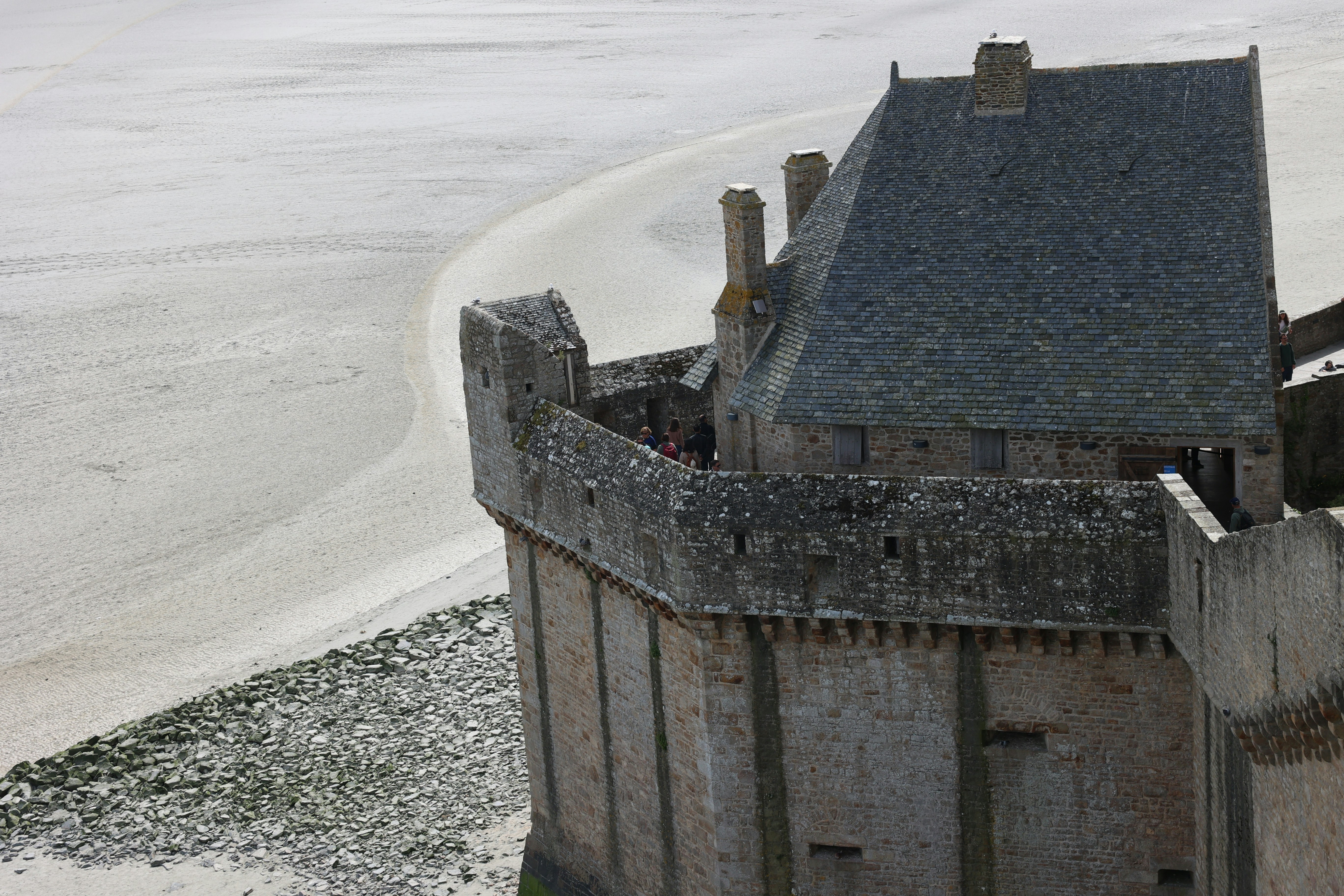 Medieval Keep Overlooking a Quiet Shore