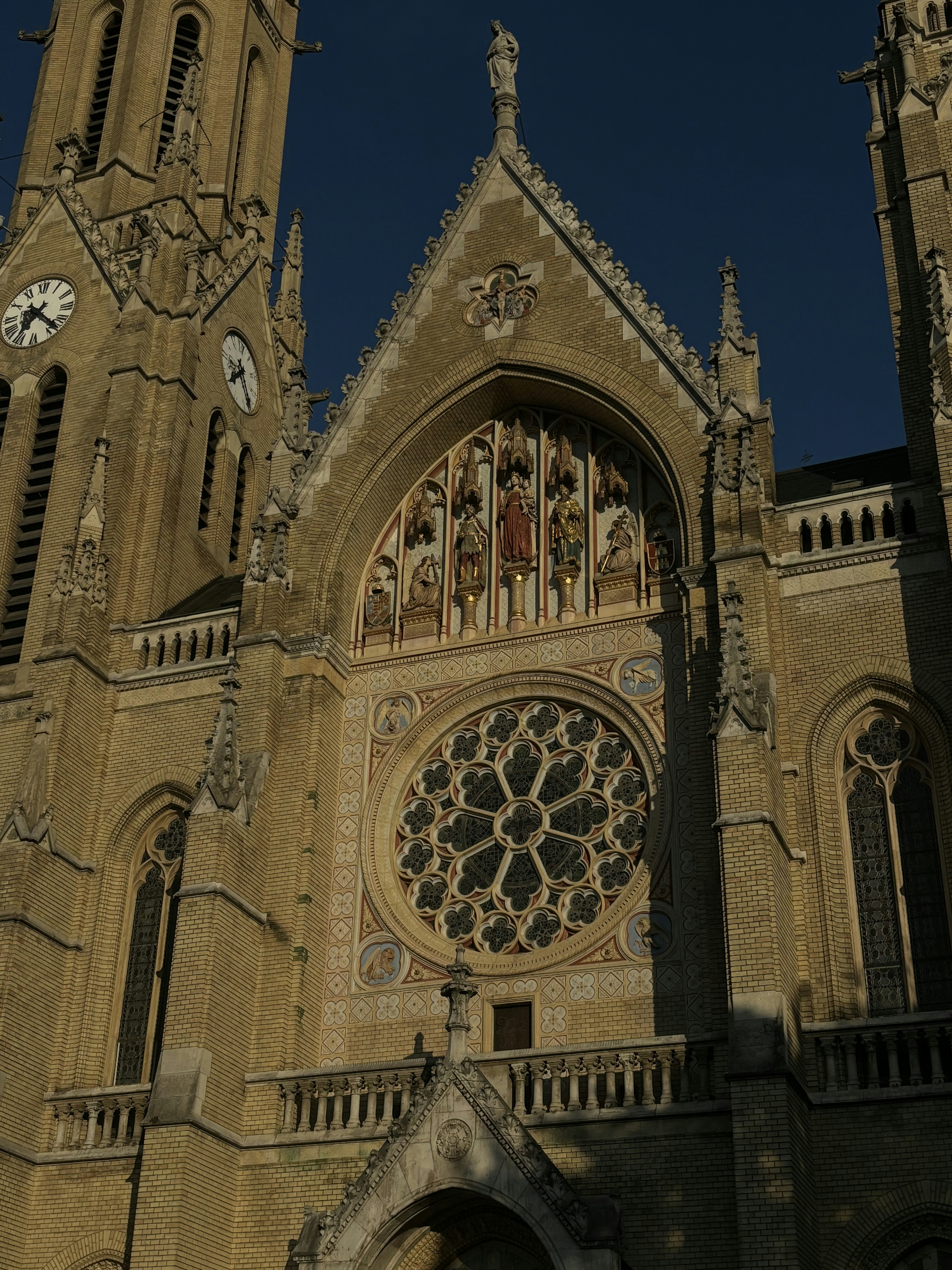 Gothic Facade in Warm Light