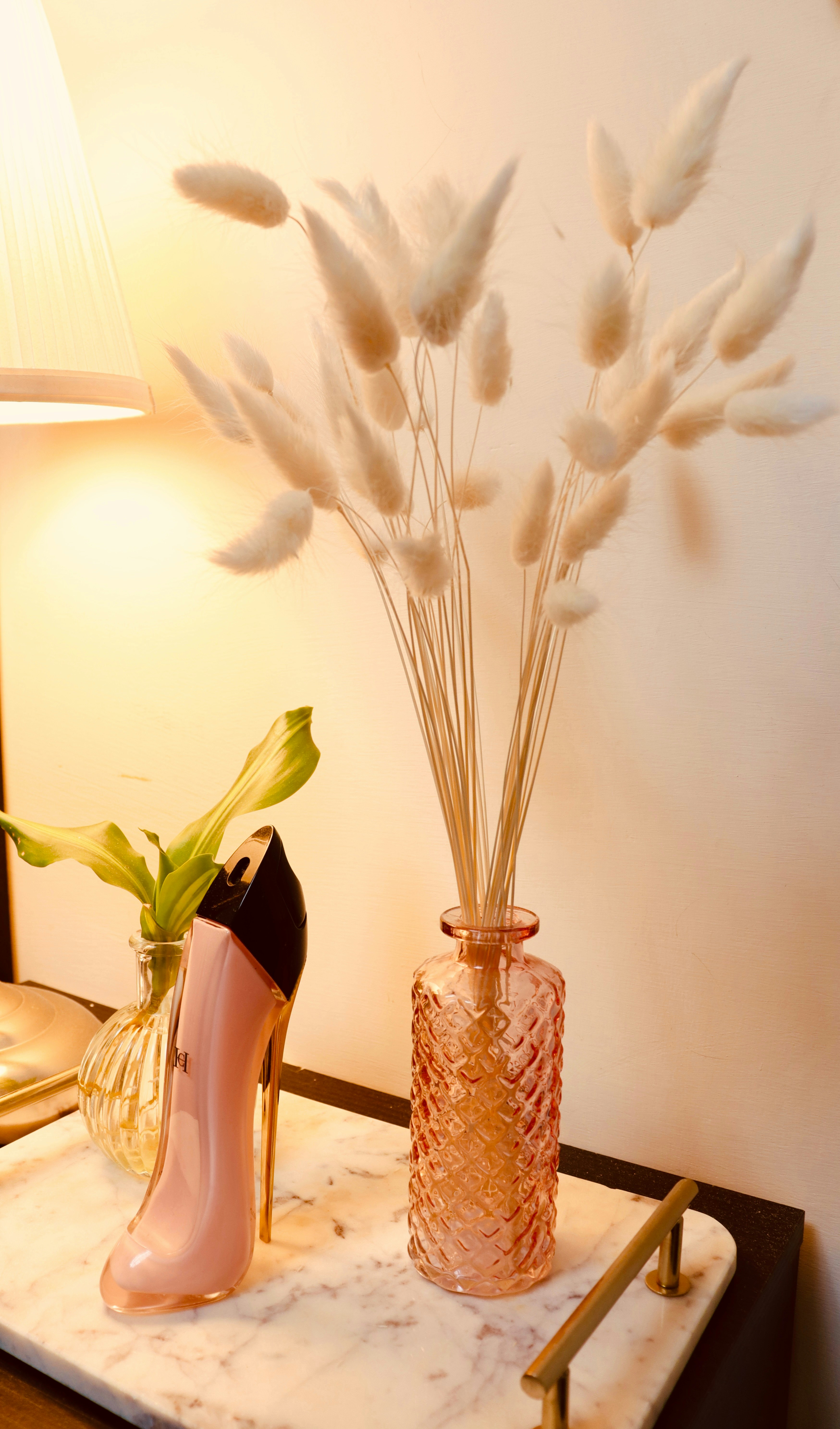 Soft Light, Bold Accents: A Dainty Desk Studio