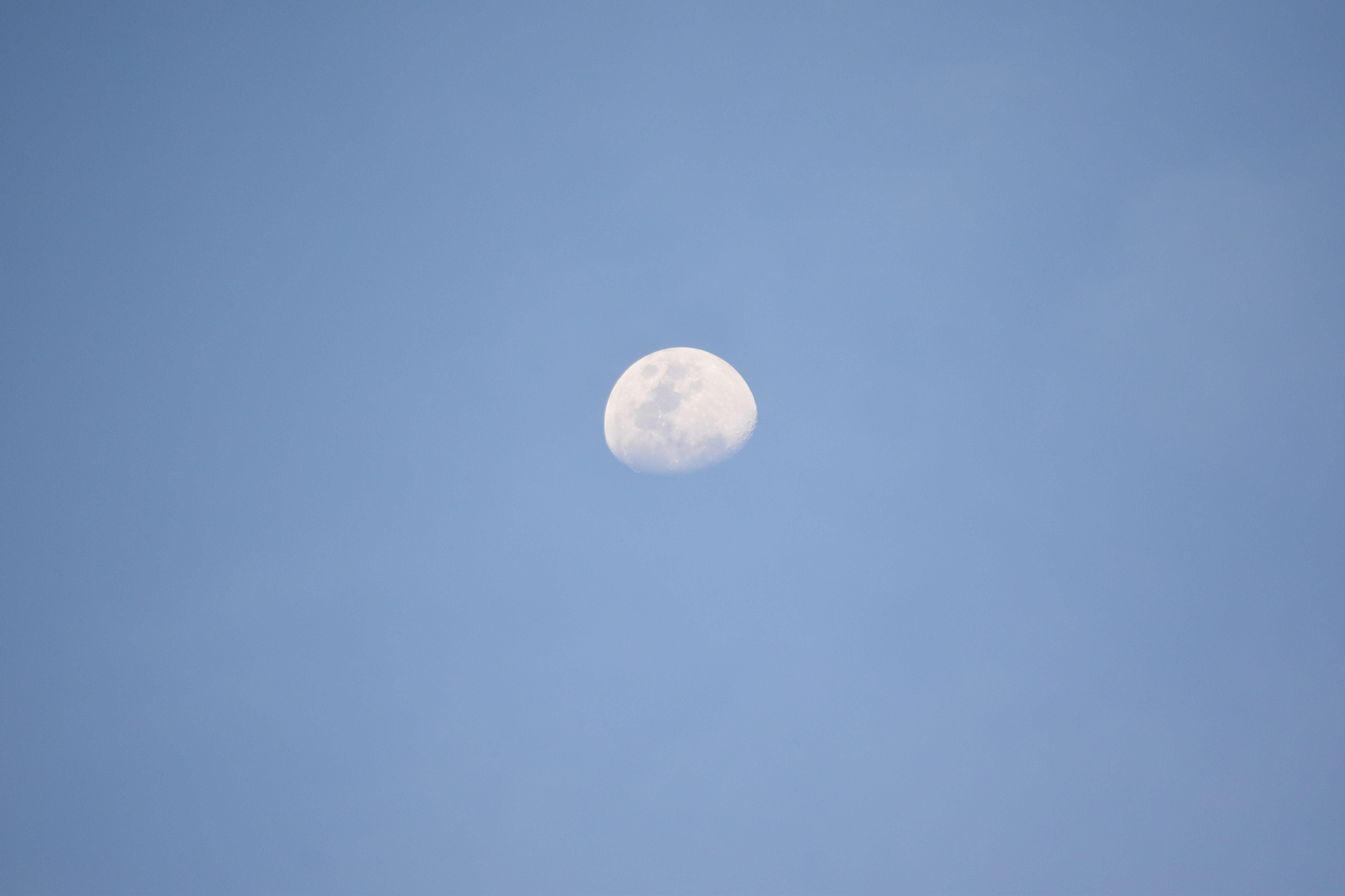 Moonlit Sliver: A Quiet Crescent in a Clear Sky