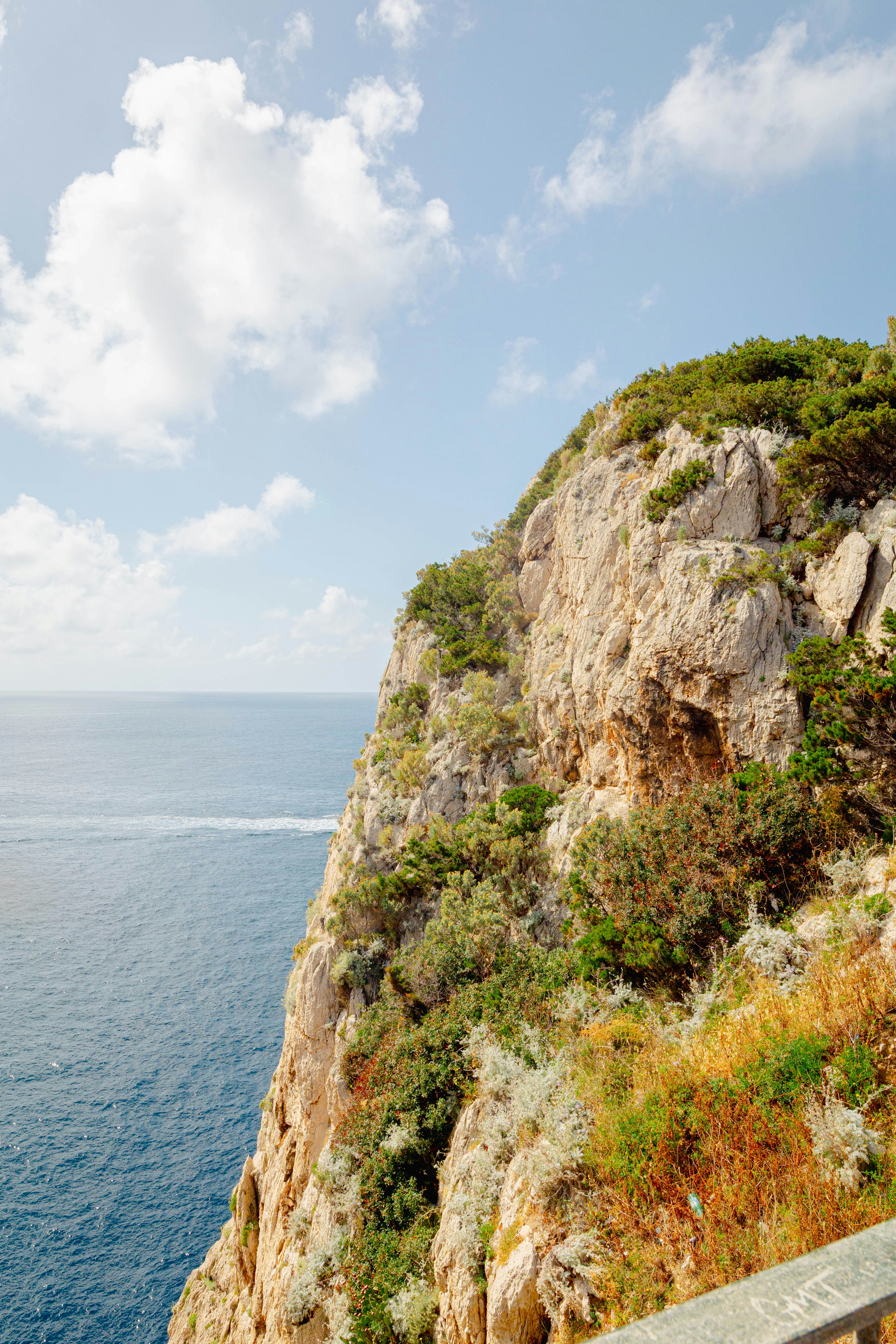 Cliffside Panorama Over the Sea