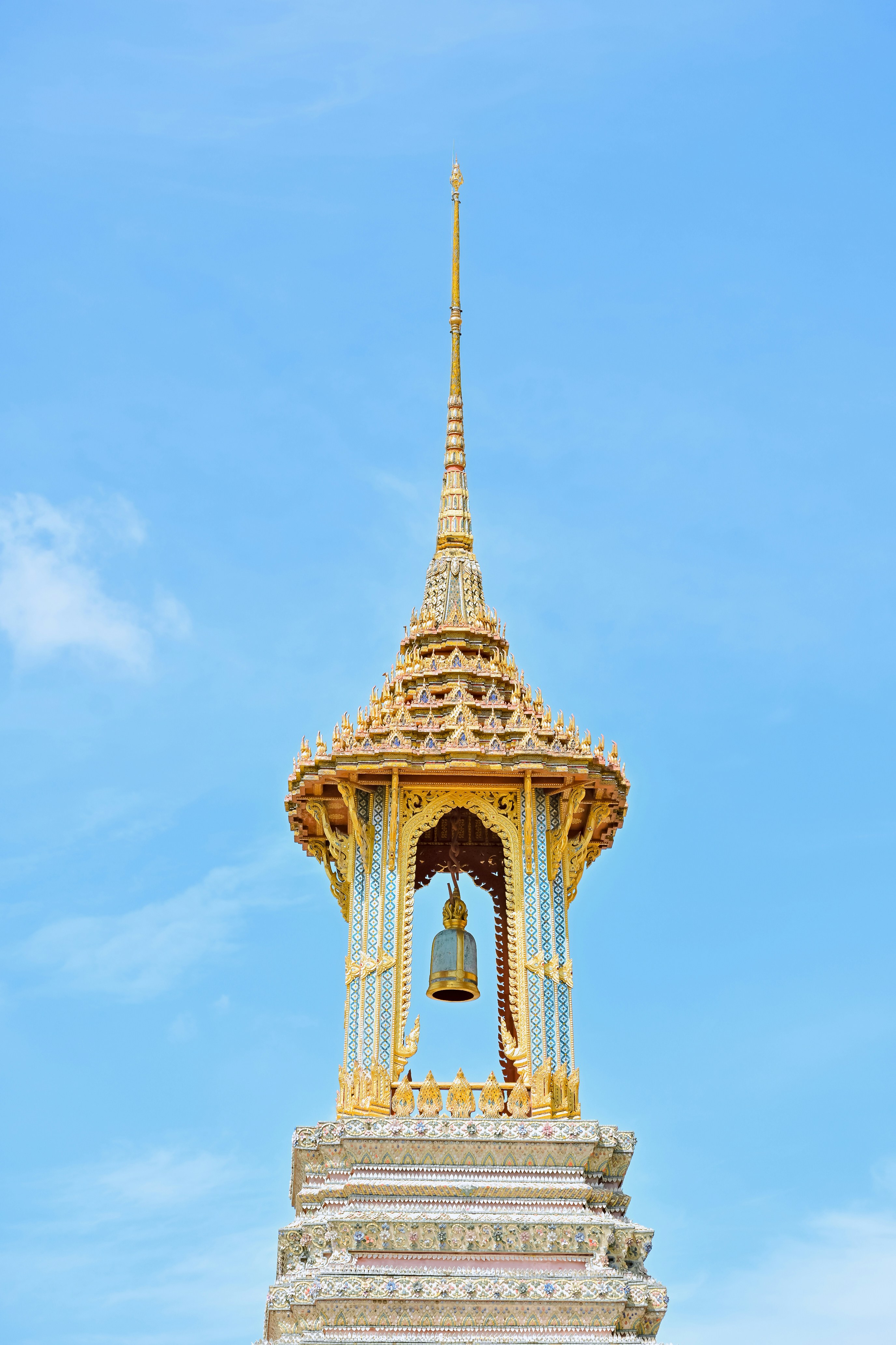 Golden Spire Against the Sky