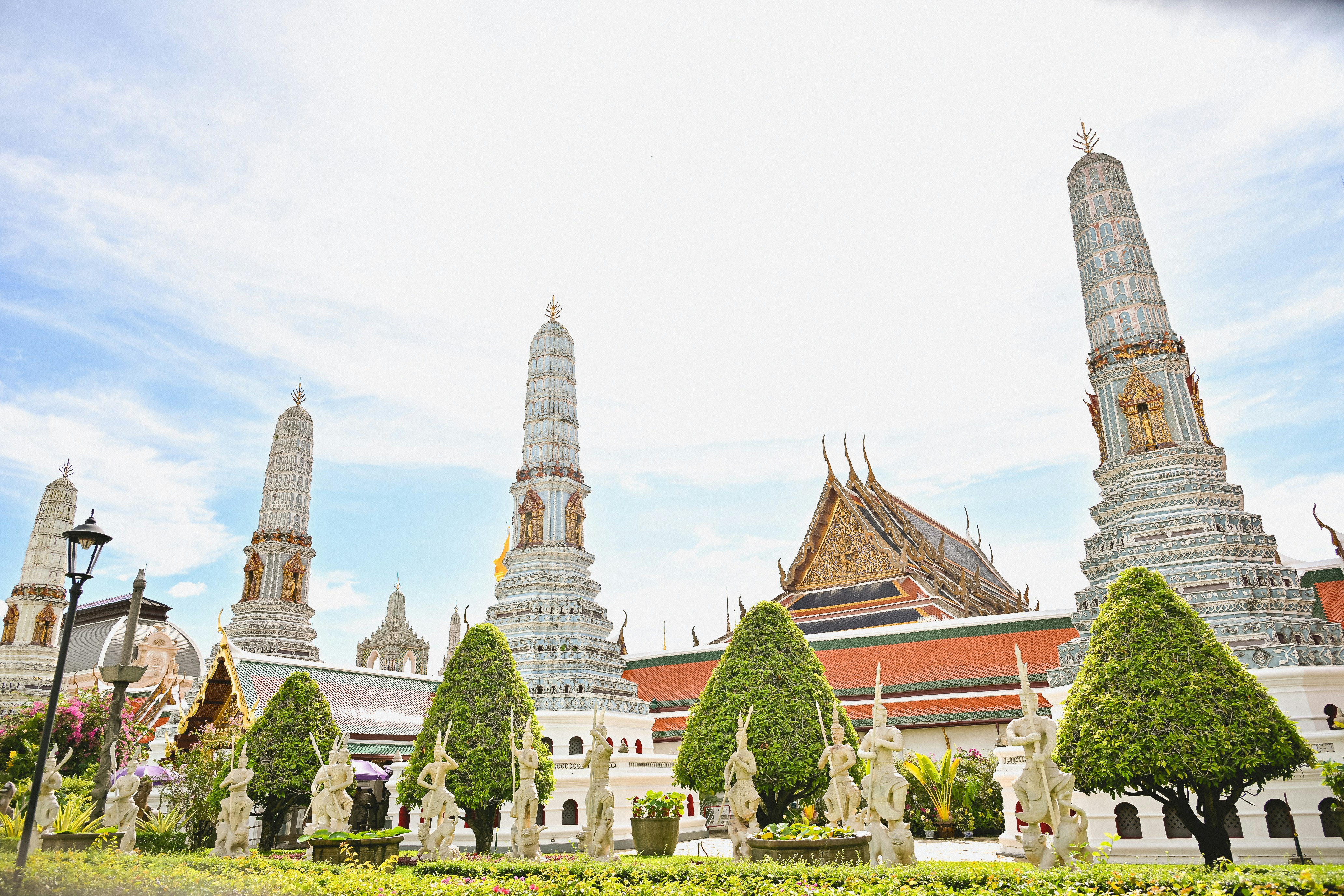 Sacred Spires and Sculpted Gardens of Wat Temple