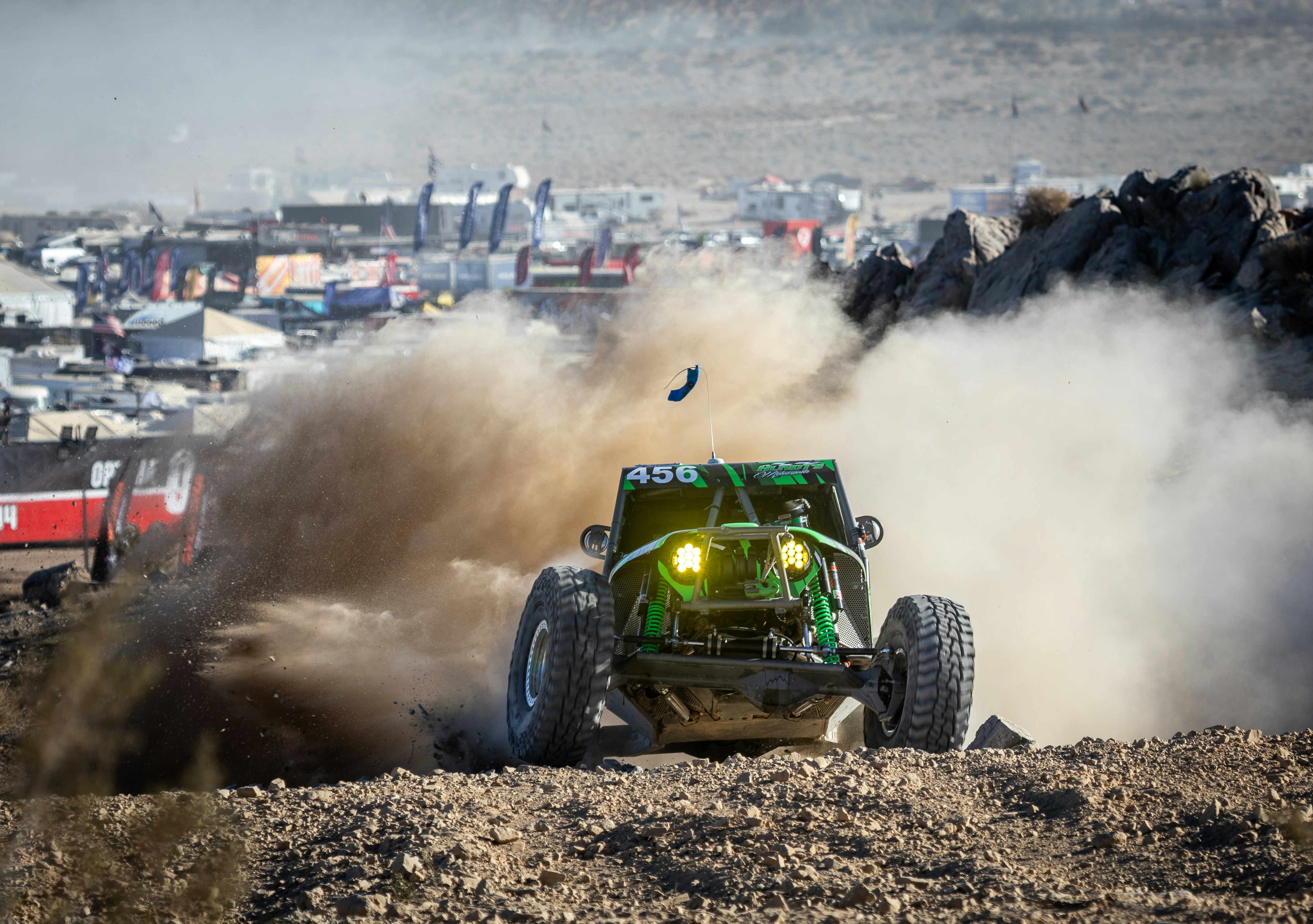 Dust Cloud, Green Crusher: Off-Road Race Through the Quarry