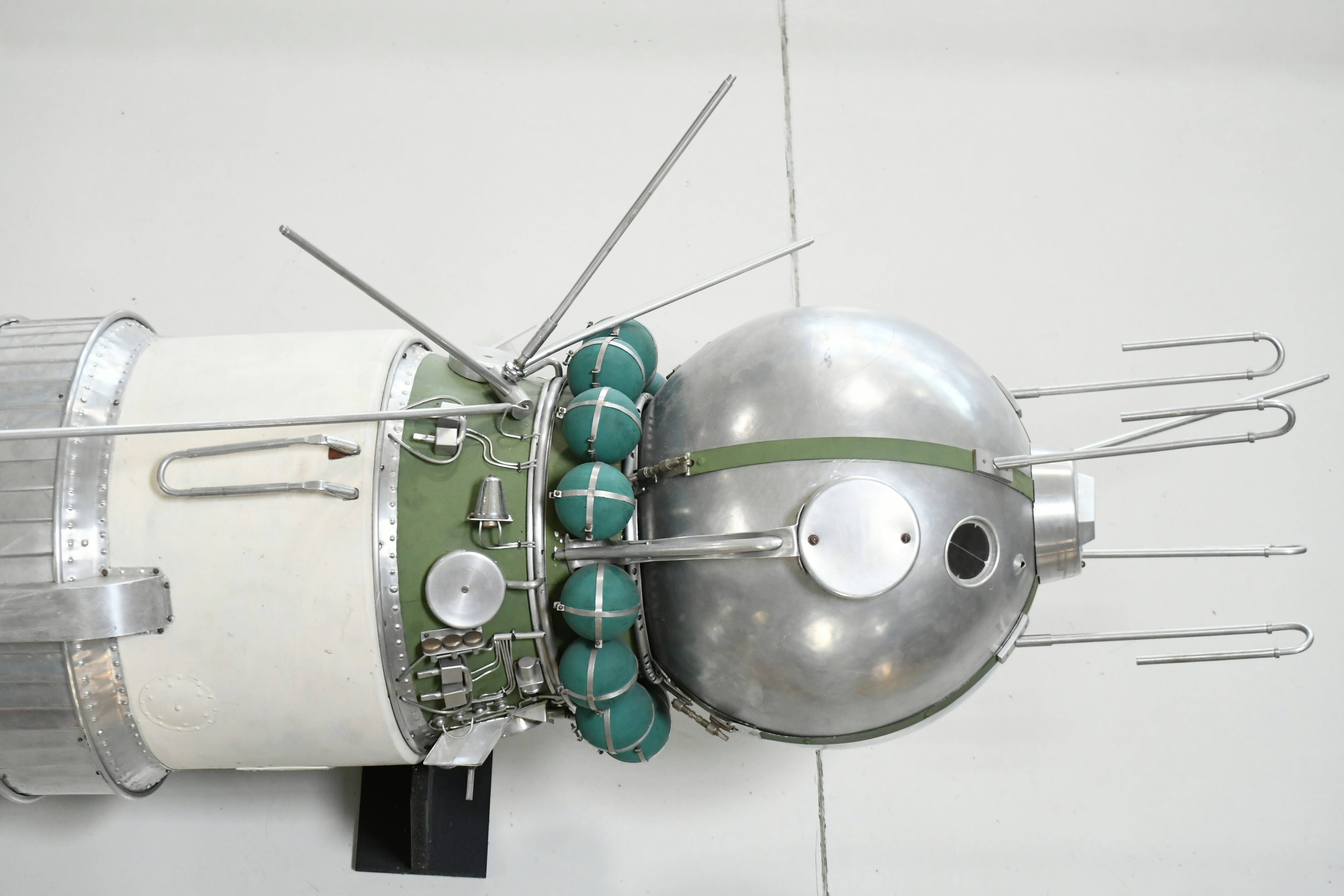 Industrial Moon: A Close-Up of a Vintage Spacecraft Chamber