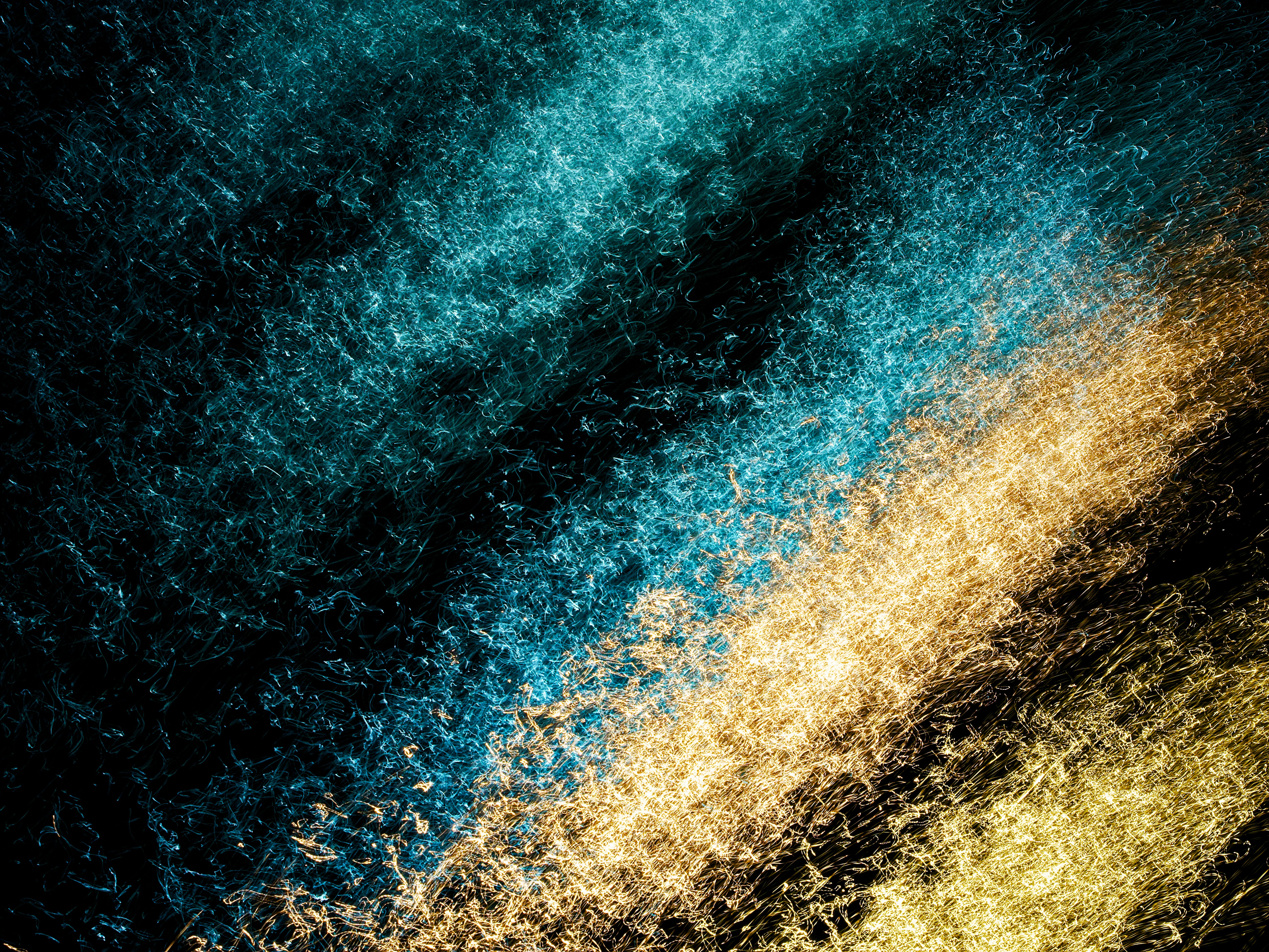Iridescent Strata: A Wave of Color Across Geometric Light