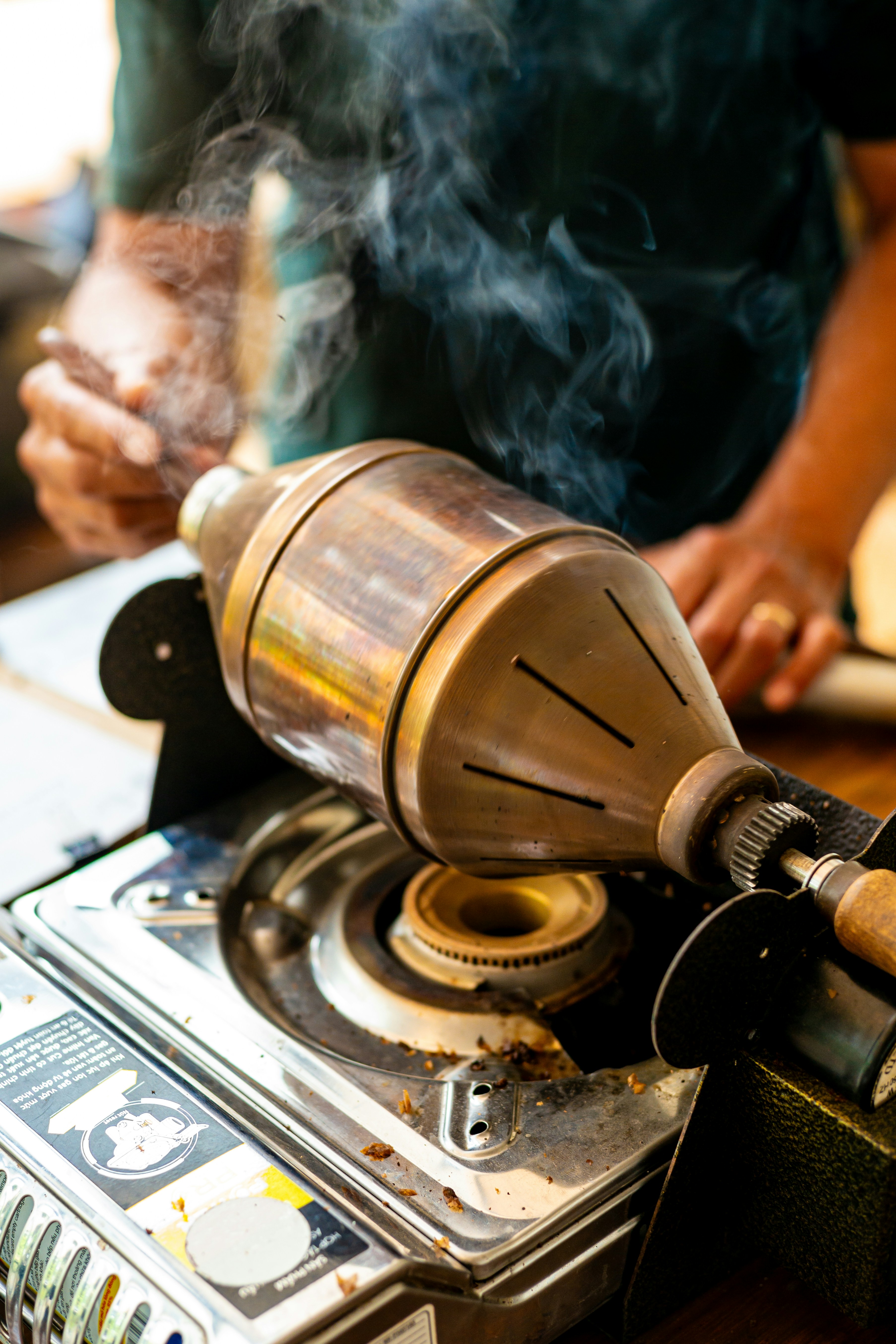 Copper Brewer in Steam: A Mechanic's Espresso Ritual