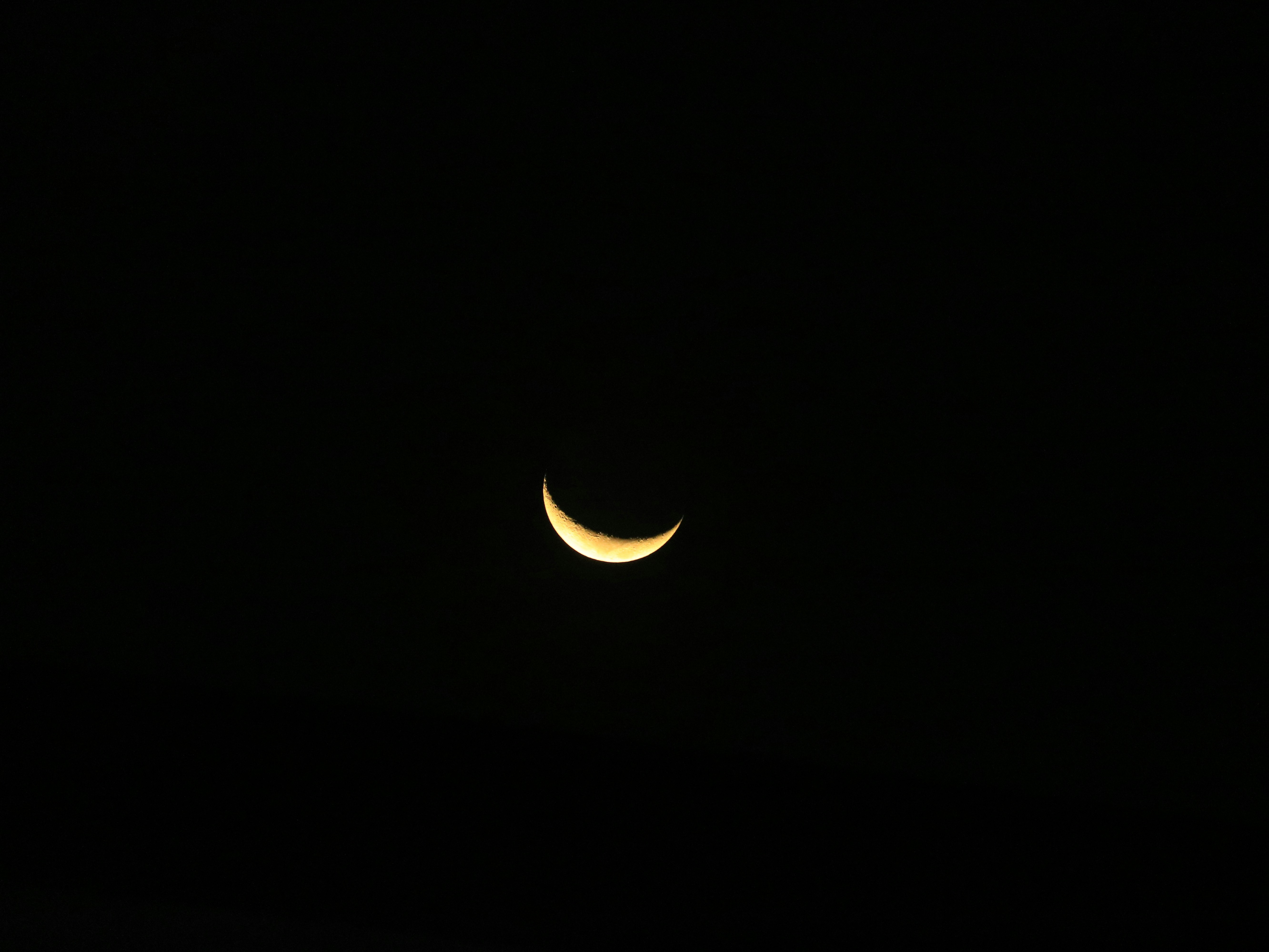 Crescent Quiet: A Sliver of Moon in a Velvet Sky