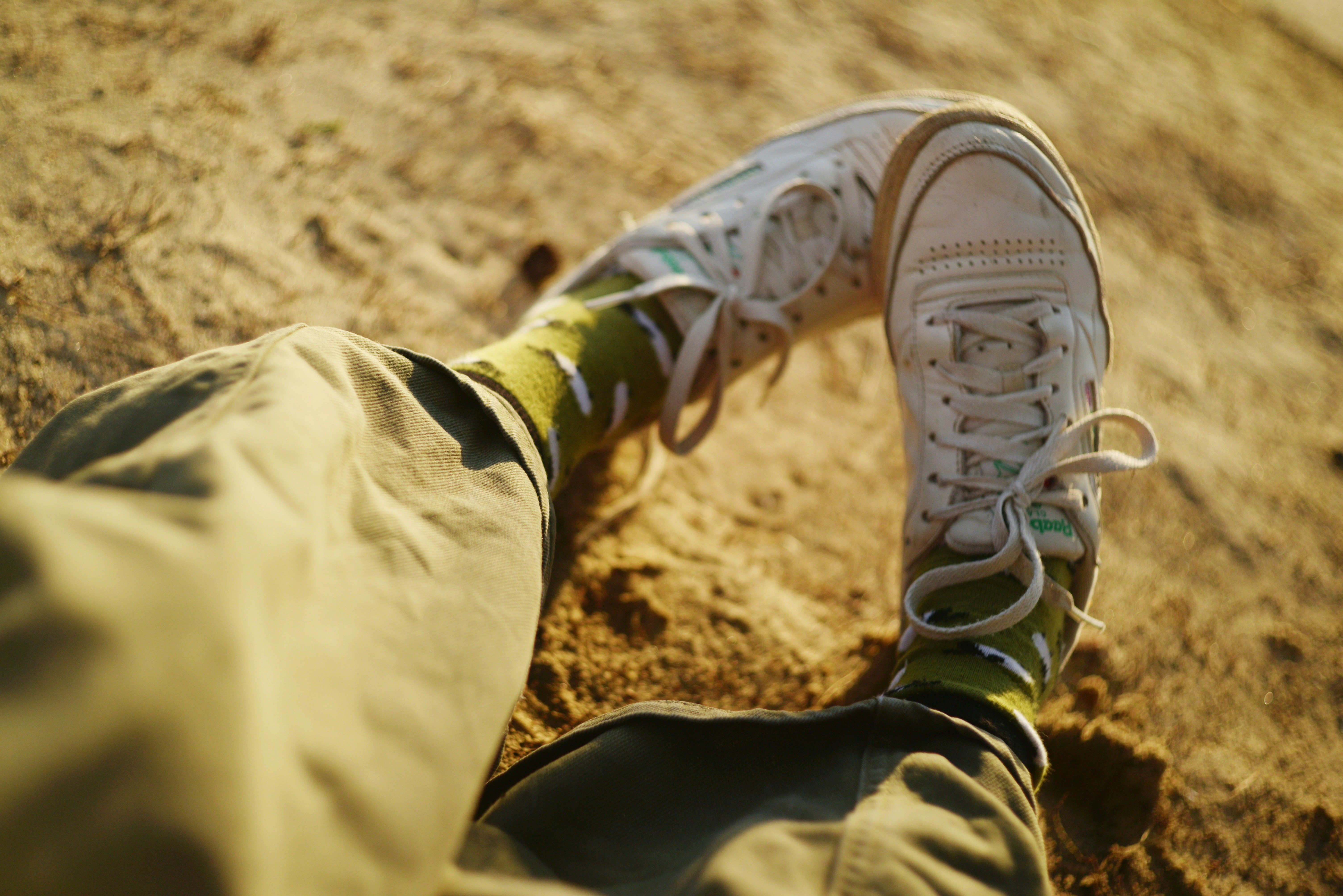 Stride and Sand: Shoes and Ground Ahead