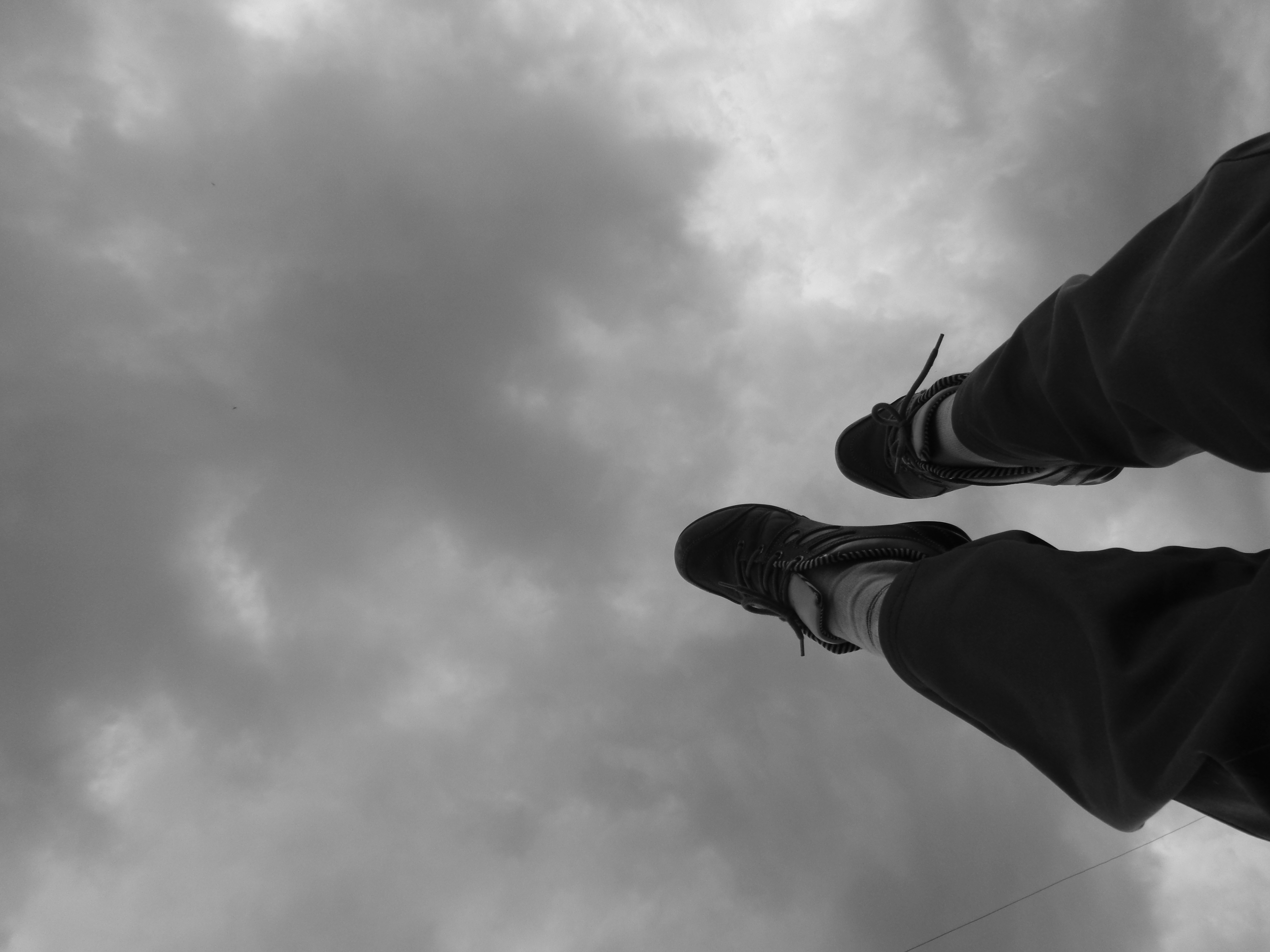 Into the Sky: A Leap Toward the Distant Clouds