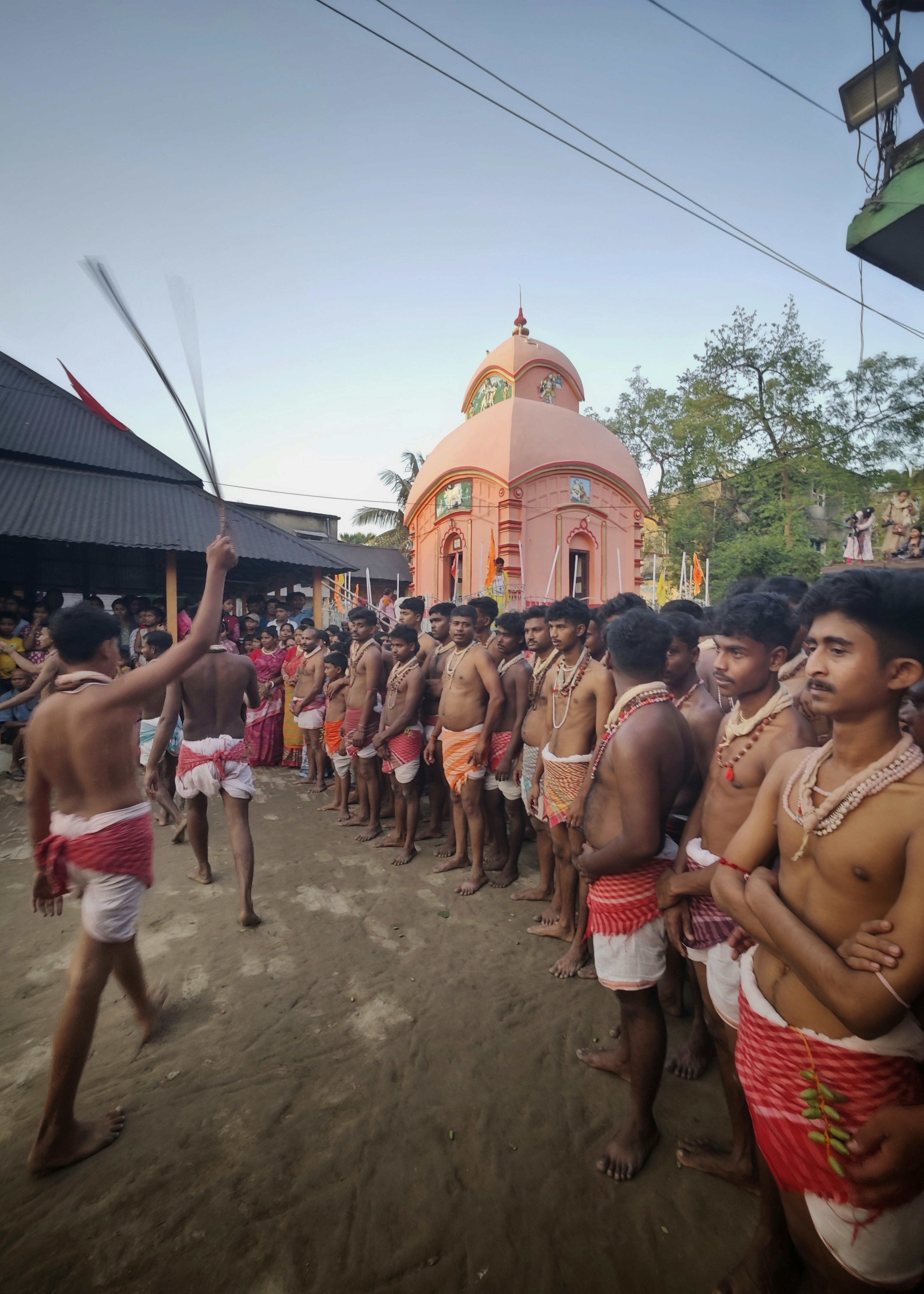 Line of Devotion: Procession at the Pink Shrine