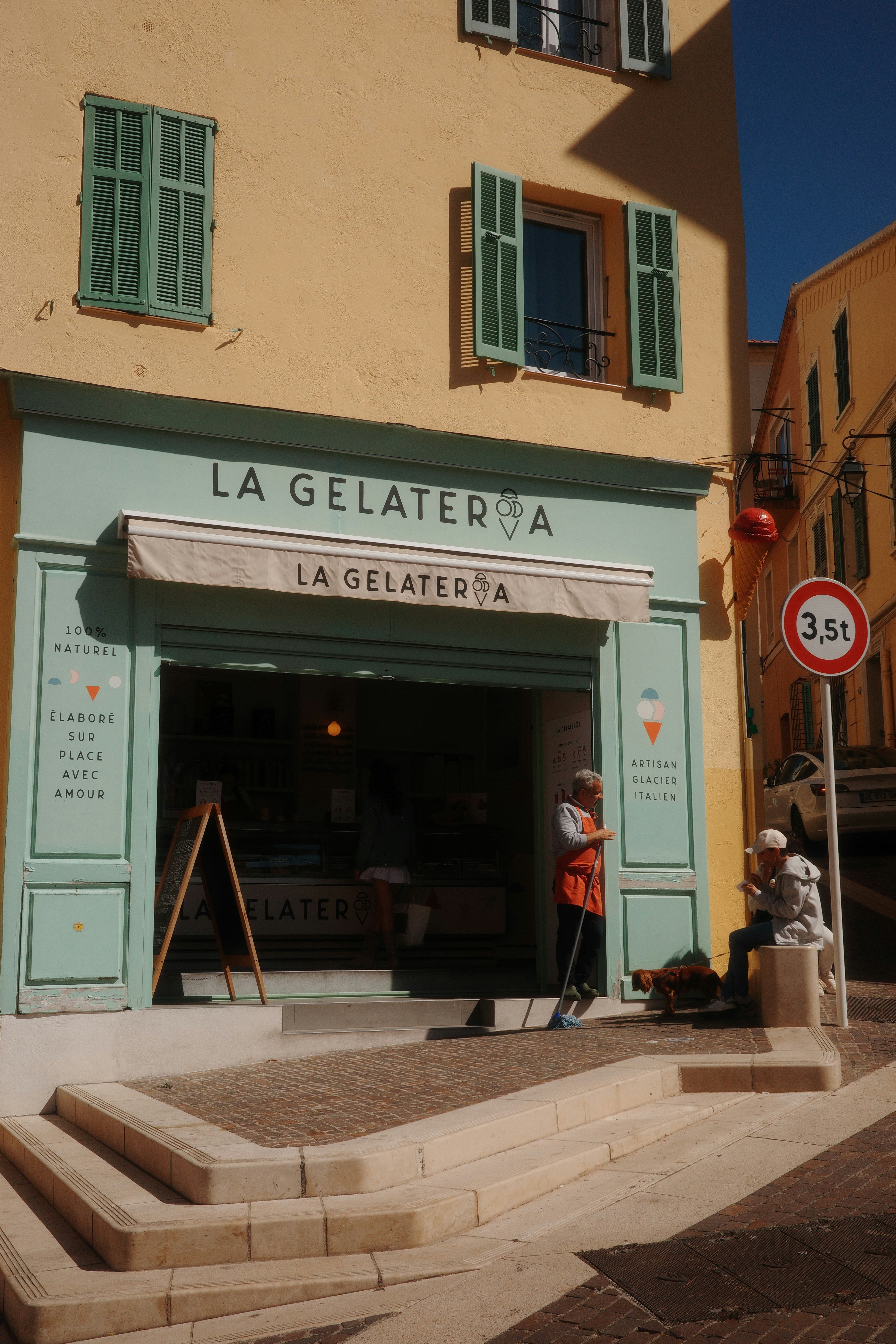 Pastel Facade and Gelateria Threshold