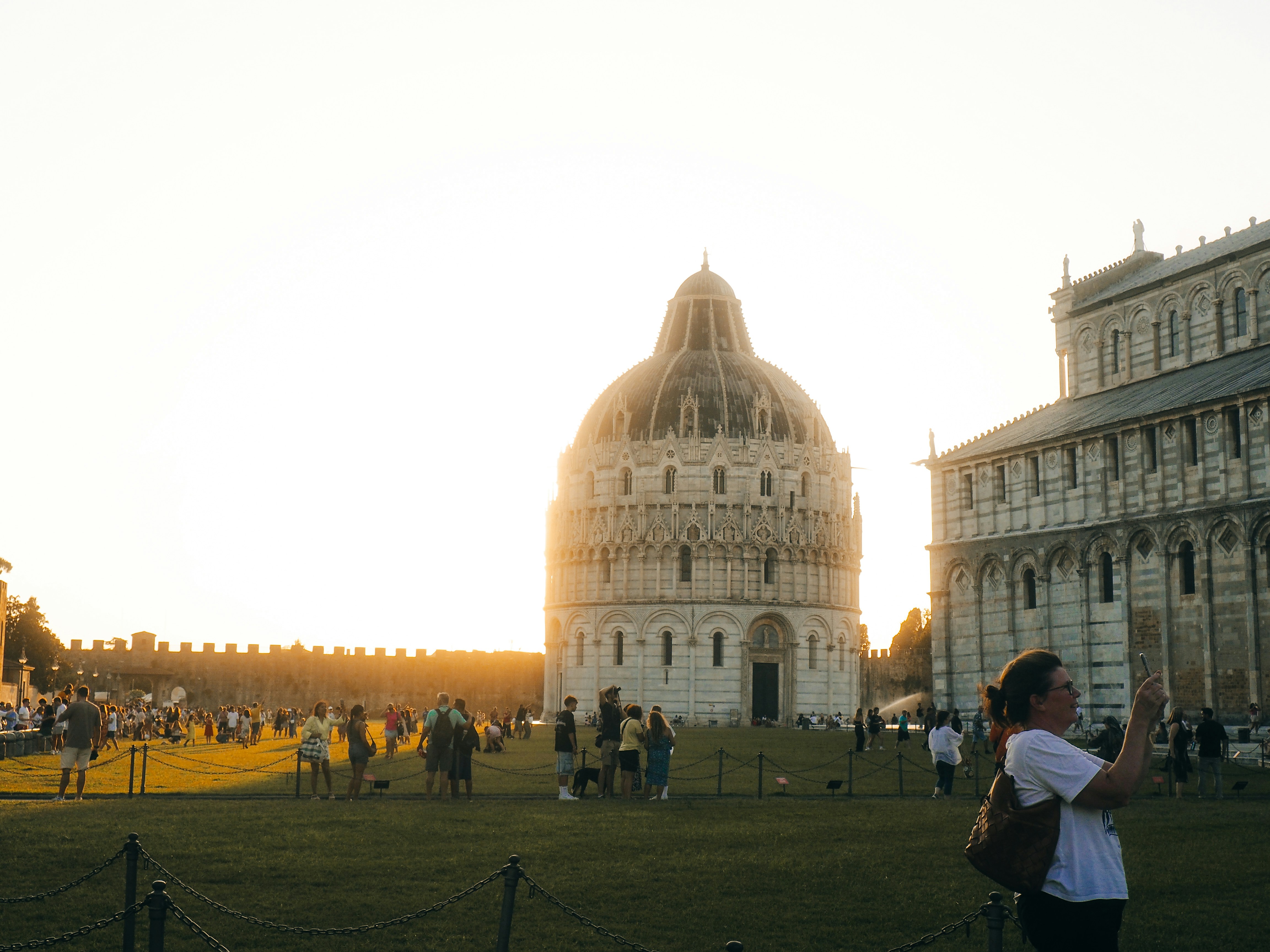 Sunlit Dome at the Piazza: People and Passion in the Field