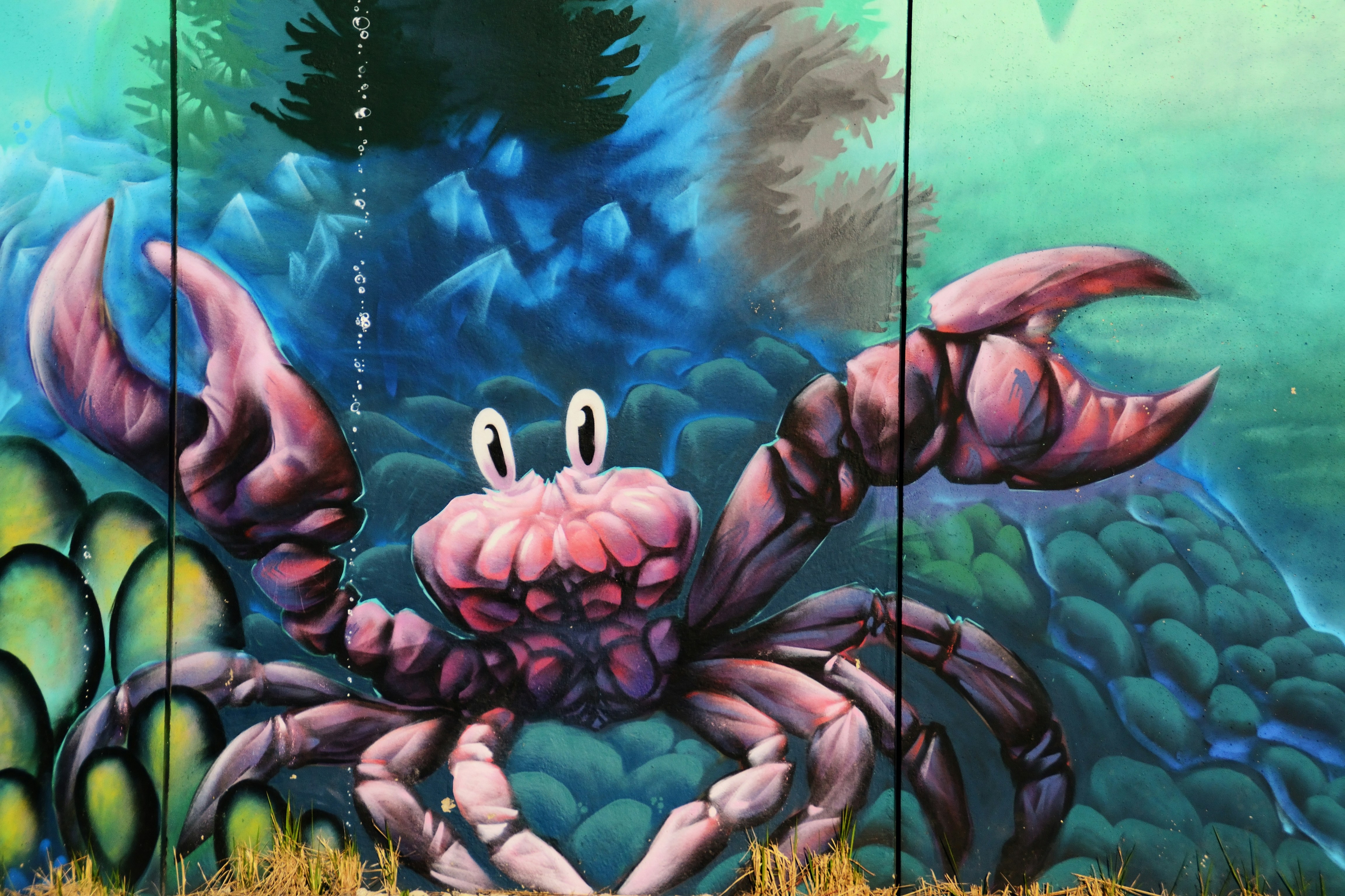 Crimson Claw: A Vibrant Ocean Monster Reaches Toward the Surface