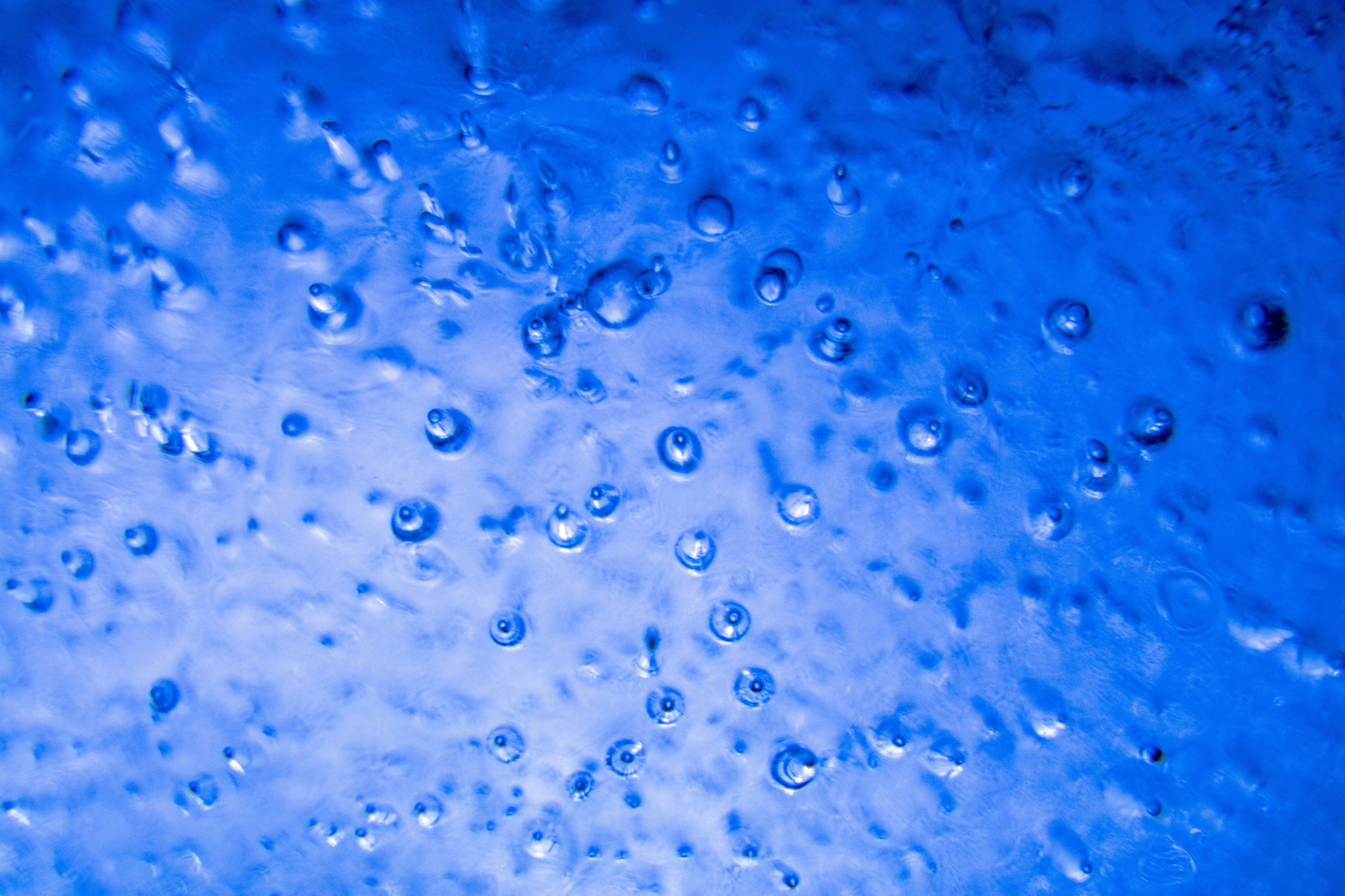 Blue Microcosm: Bubbles Adrift in Alchemy of Cyan