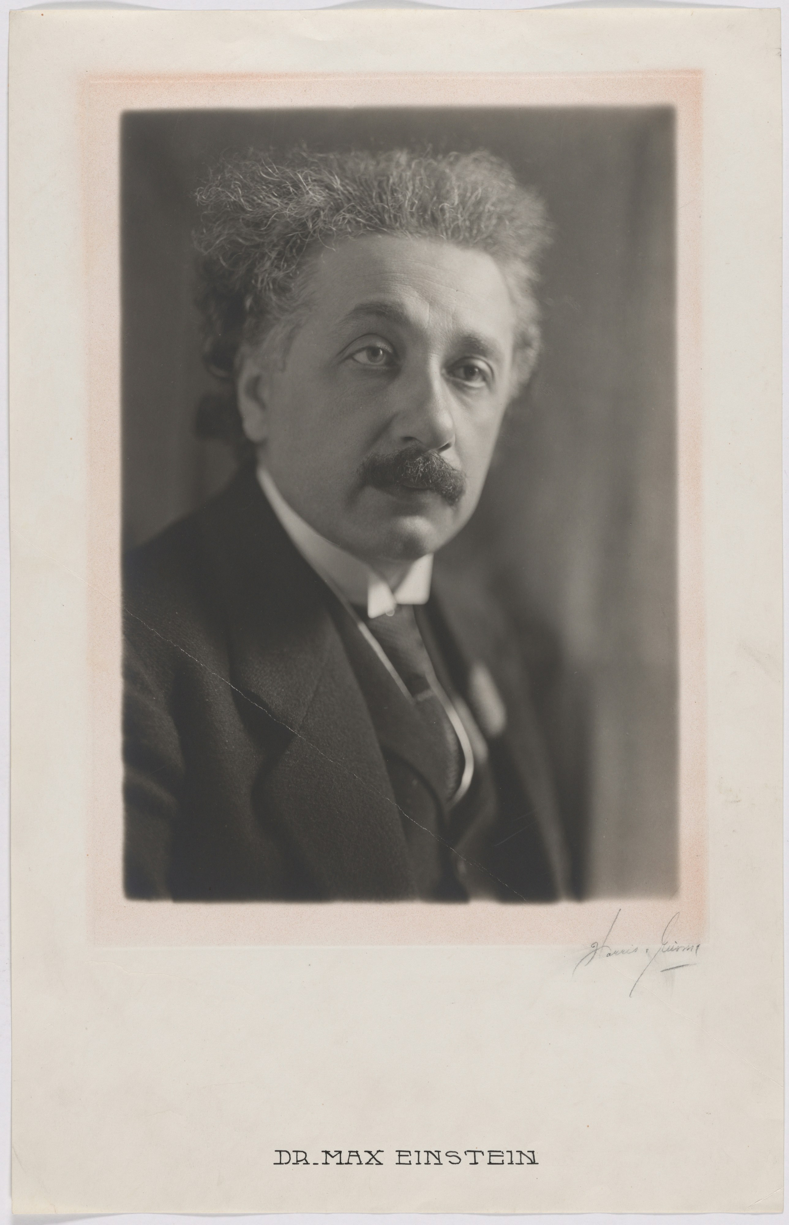 Portrait of a Genius: Dr. Max Einstein in contemplative repose