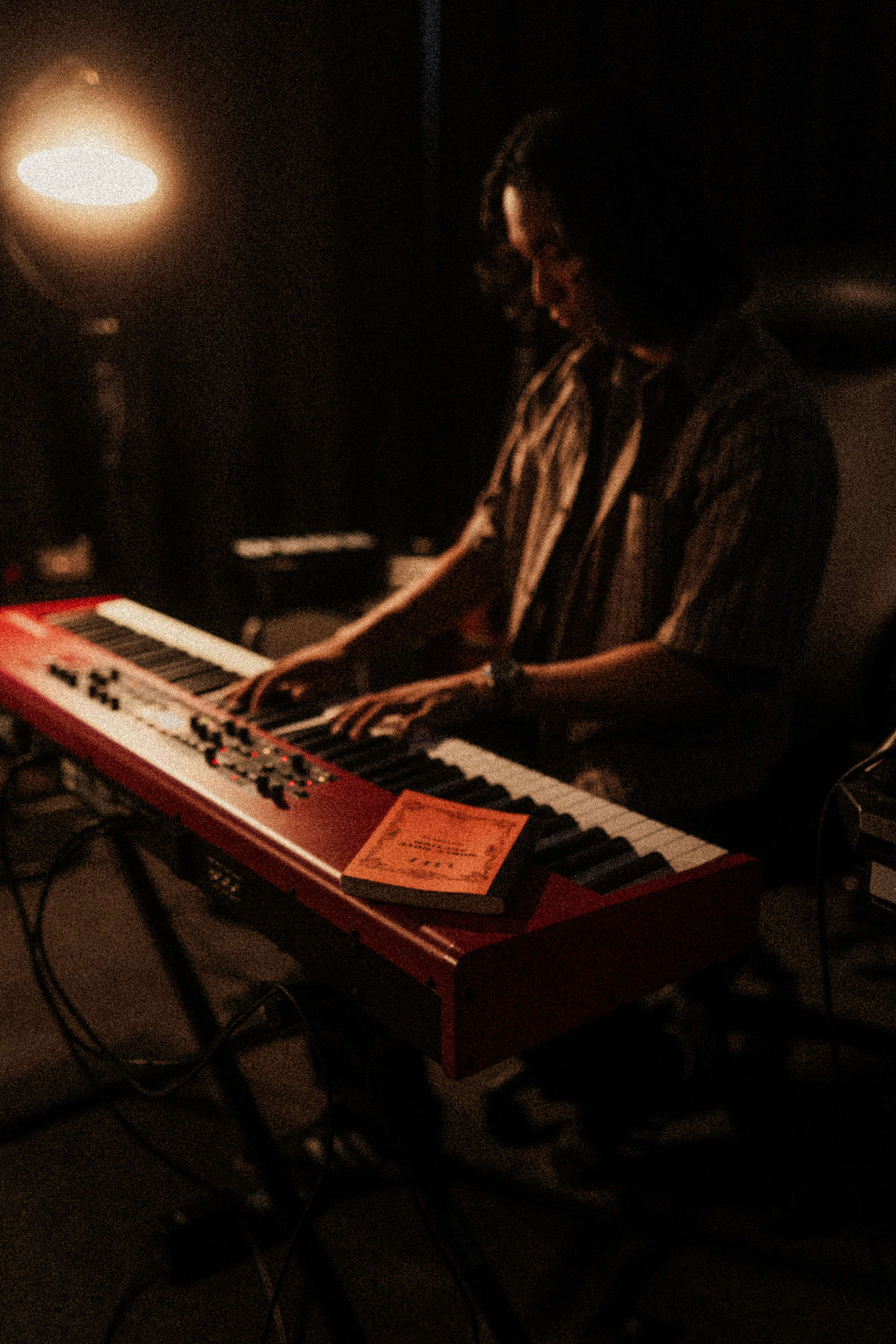 Midnight Keys: A Dimly Lit Studio Session